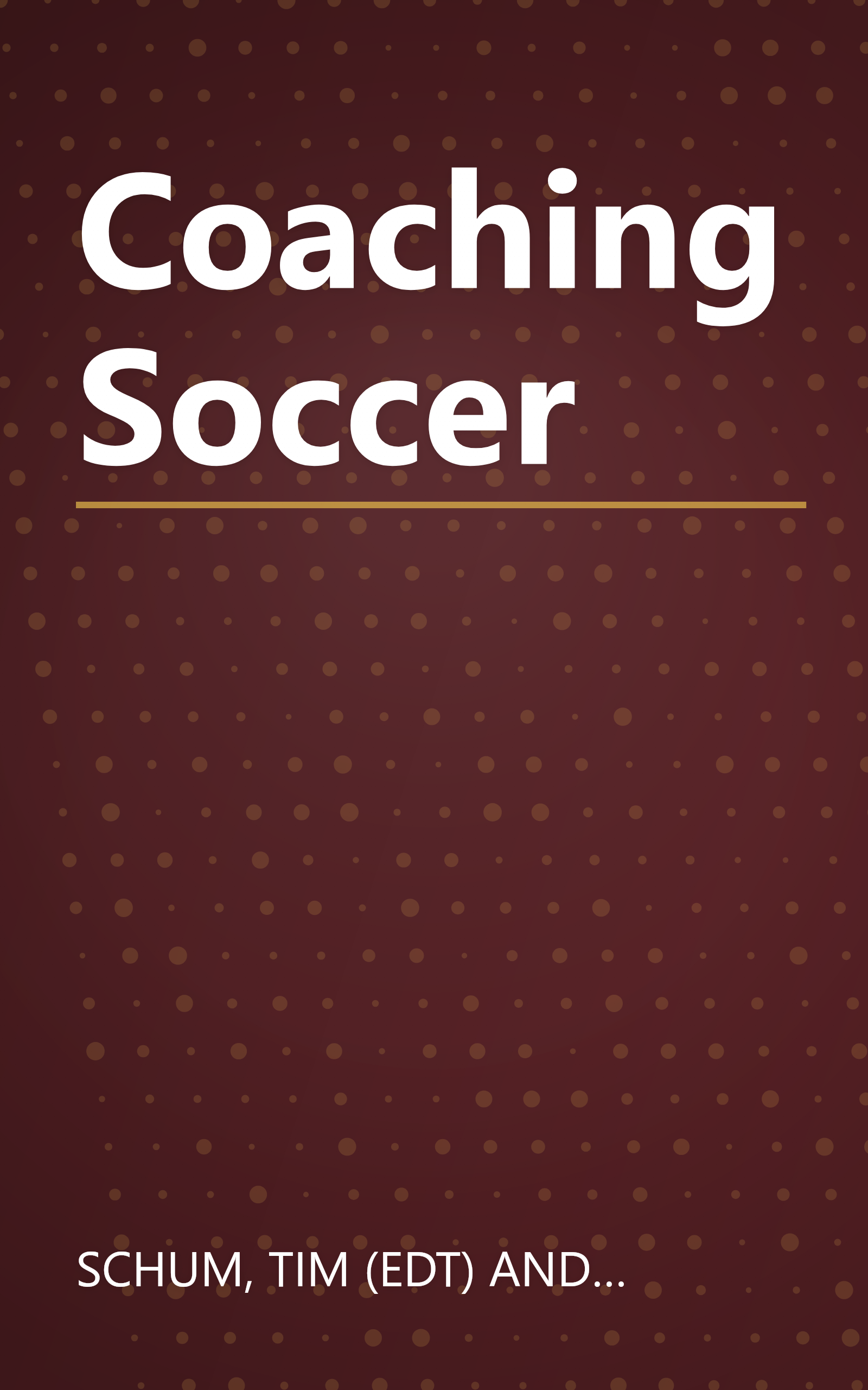 Coaching Soccer book cover