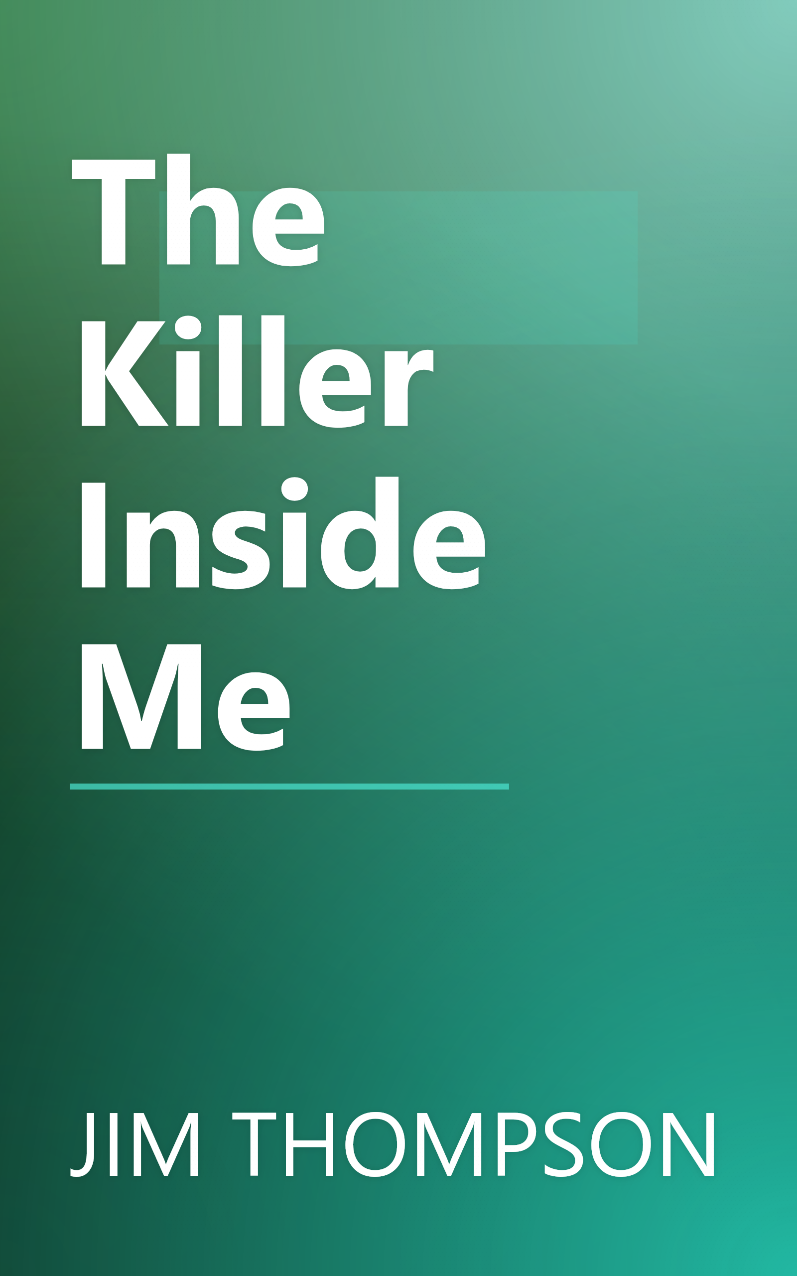 The Killer Inside Me book cover