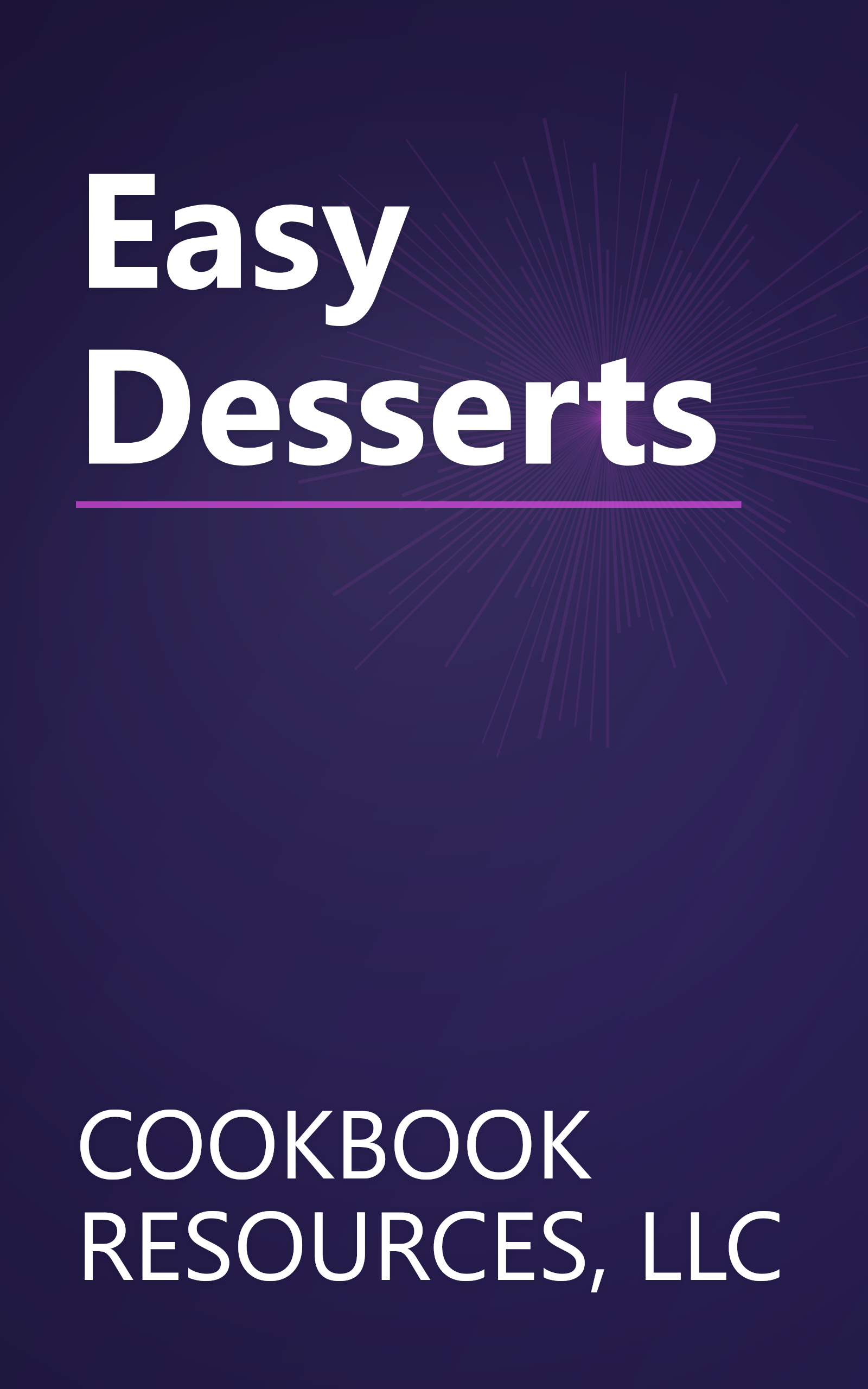 Easy Desserts book cover