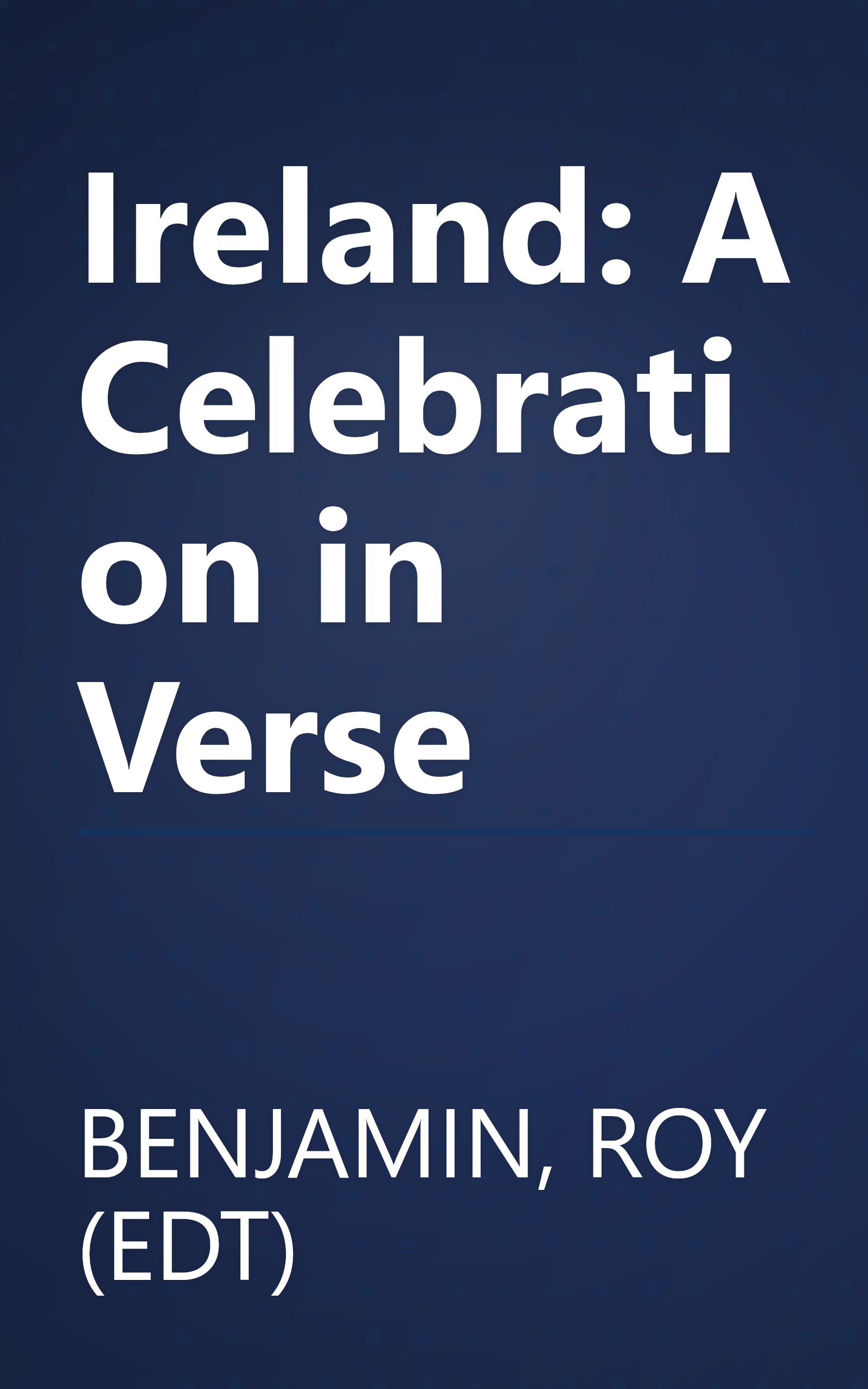 Ireland: A Celebration in Verse book cover