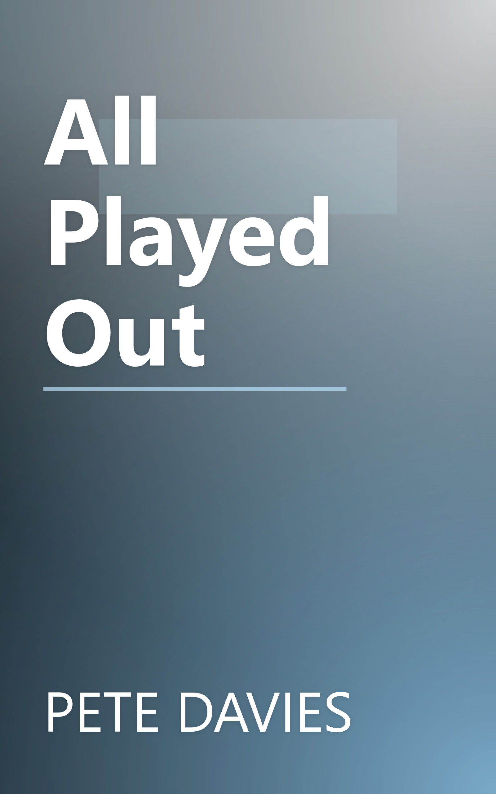 All Played Out book cover
