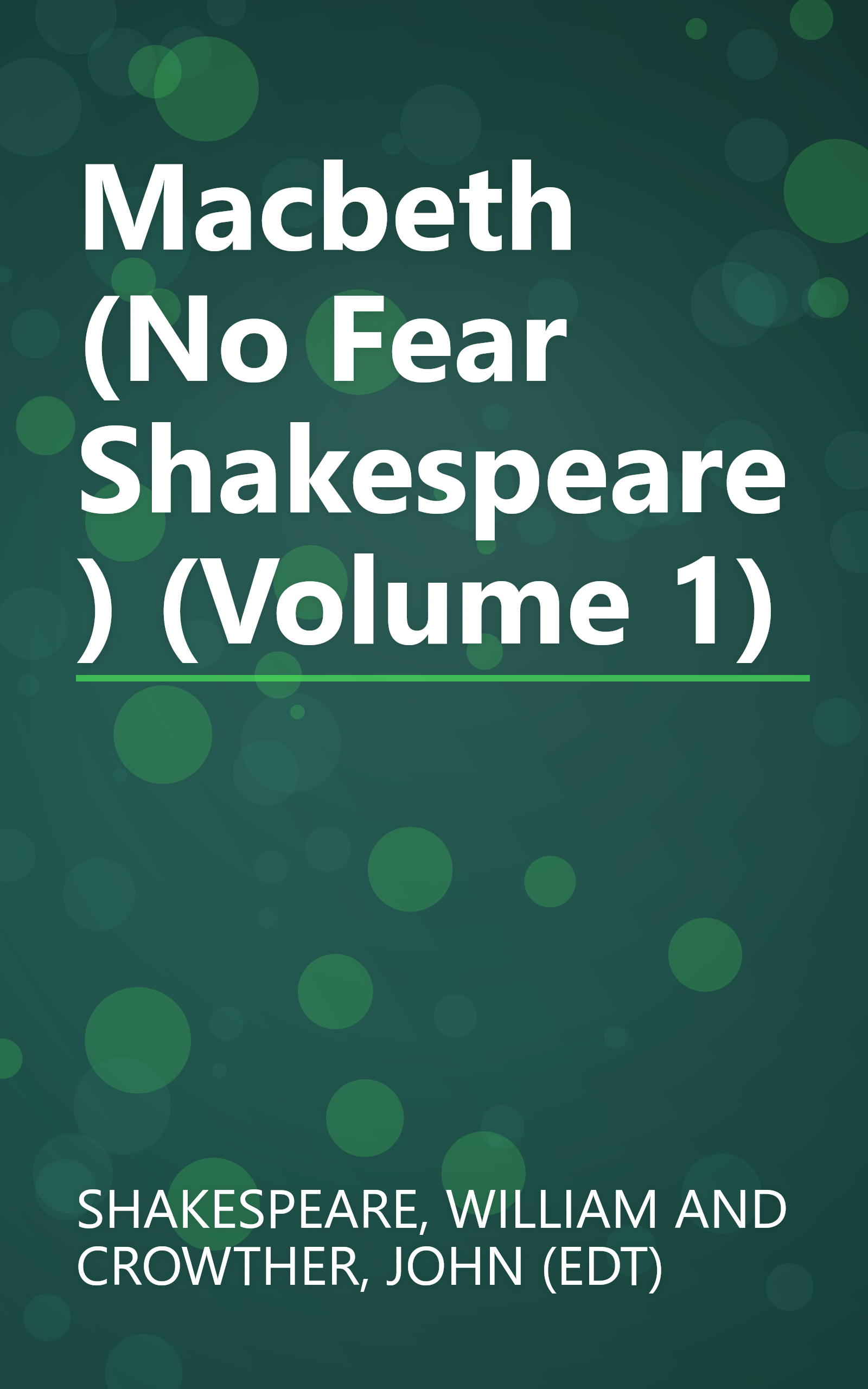 Macbeth (No Fear Shakespeare) (Volume 1) book cover
