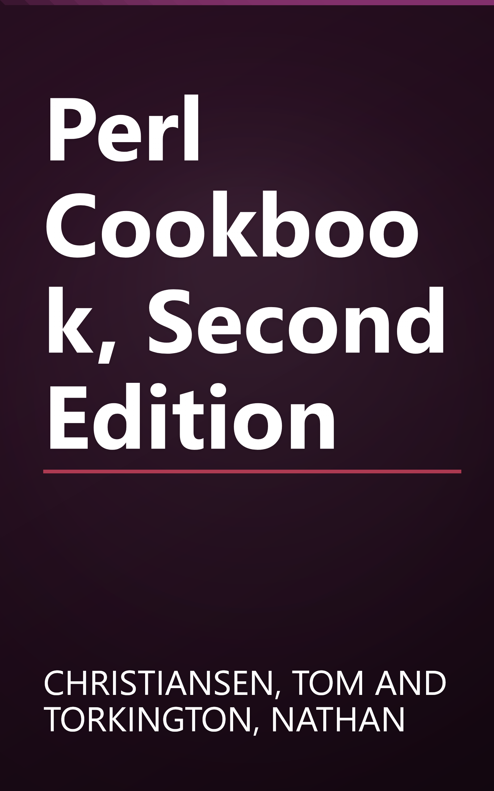 Perl Cookbook, Second Edition book cover