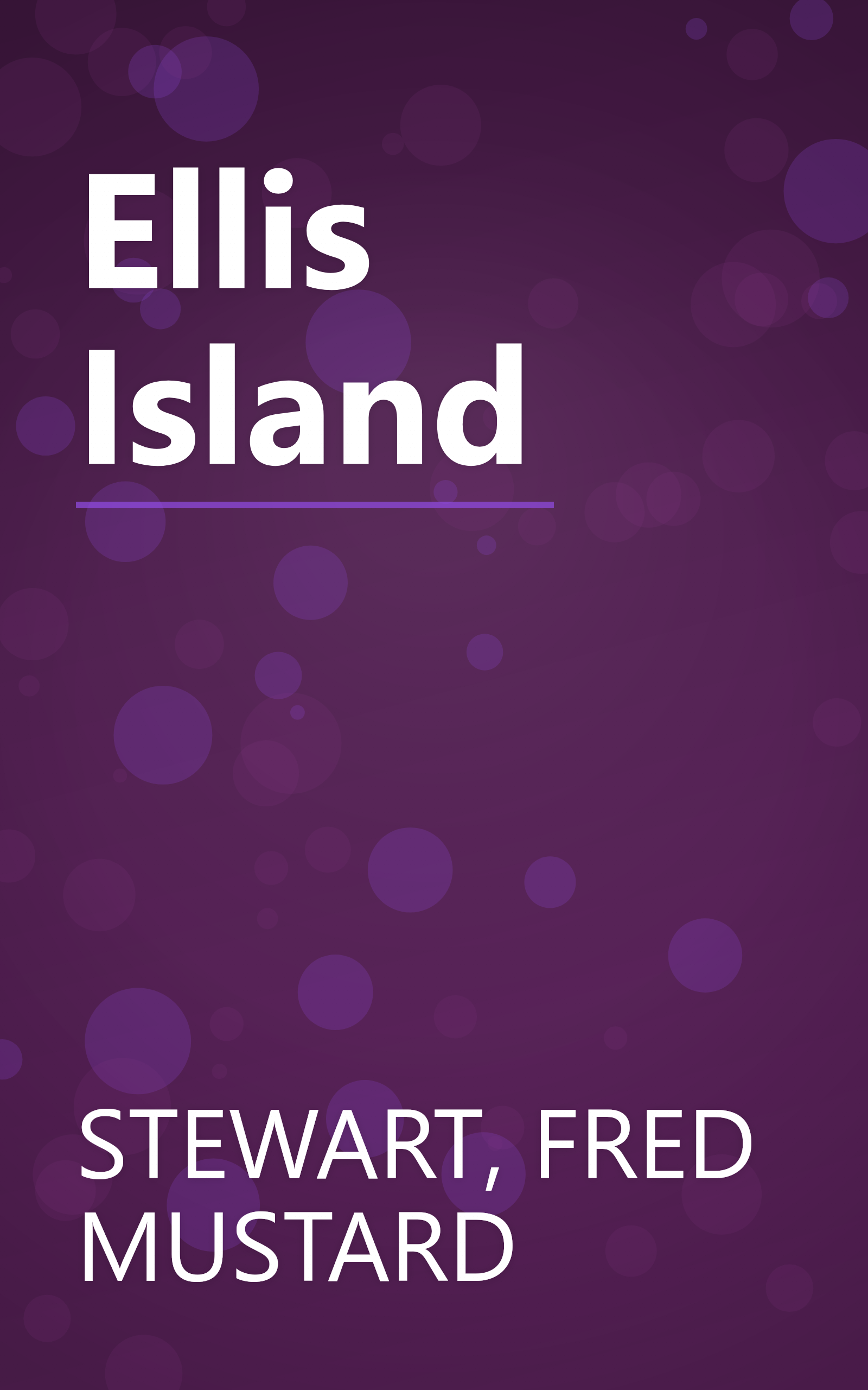 Ellis Island book cover