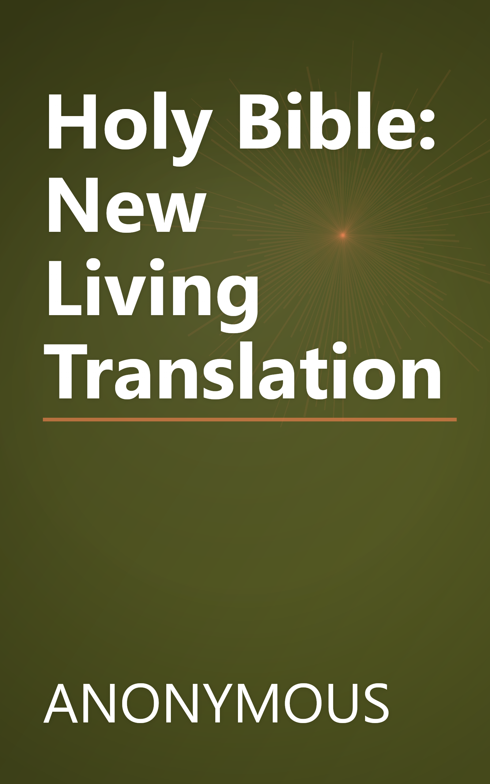 Holy Bible: New Living Translation book cover