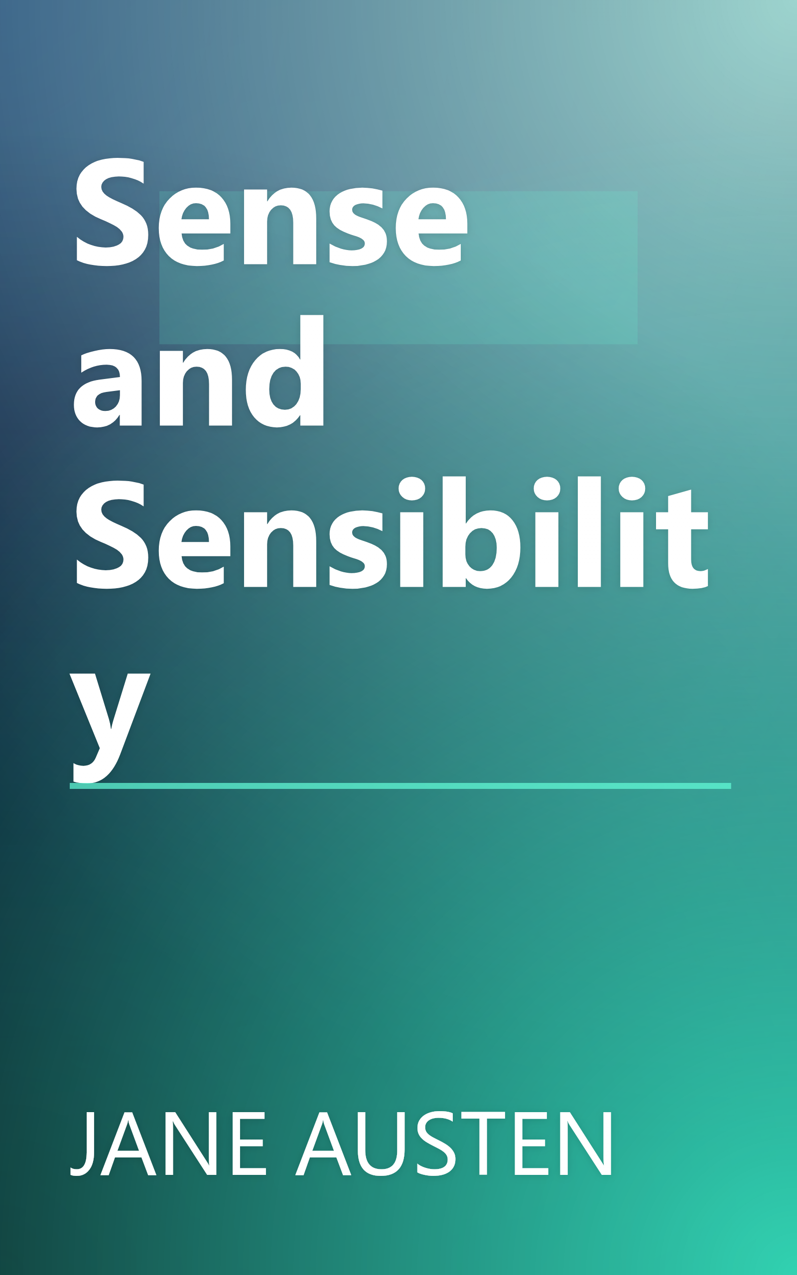 Sense and Sensibility book cover