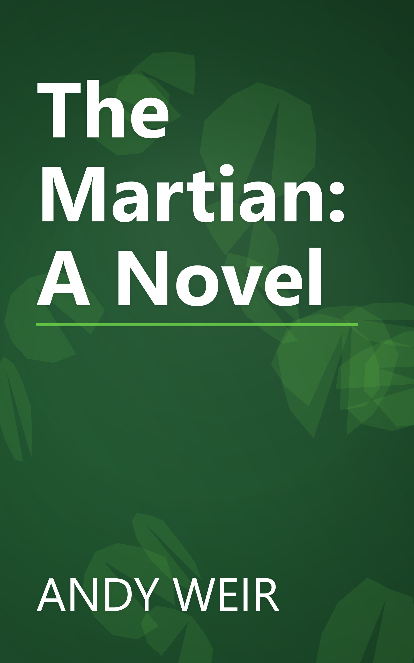The Martian: A Novel book cover