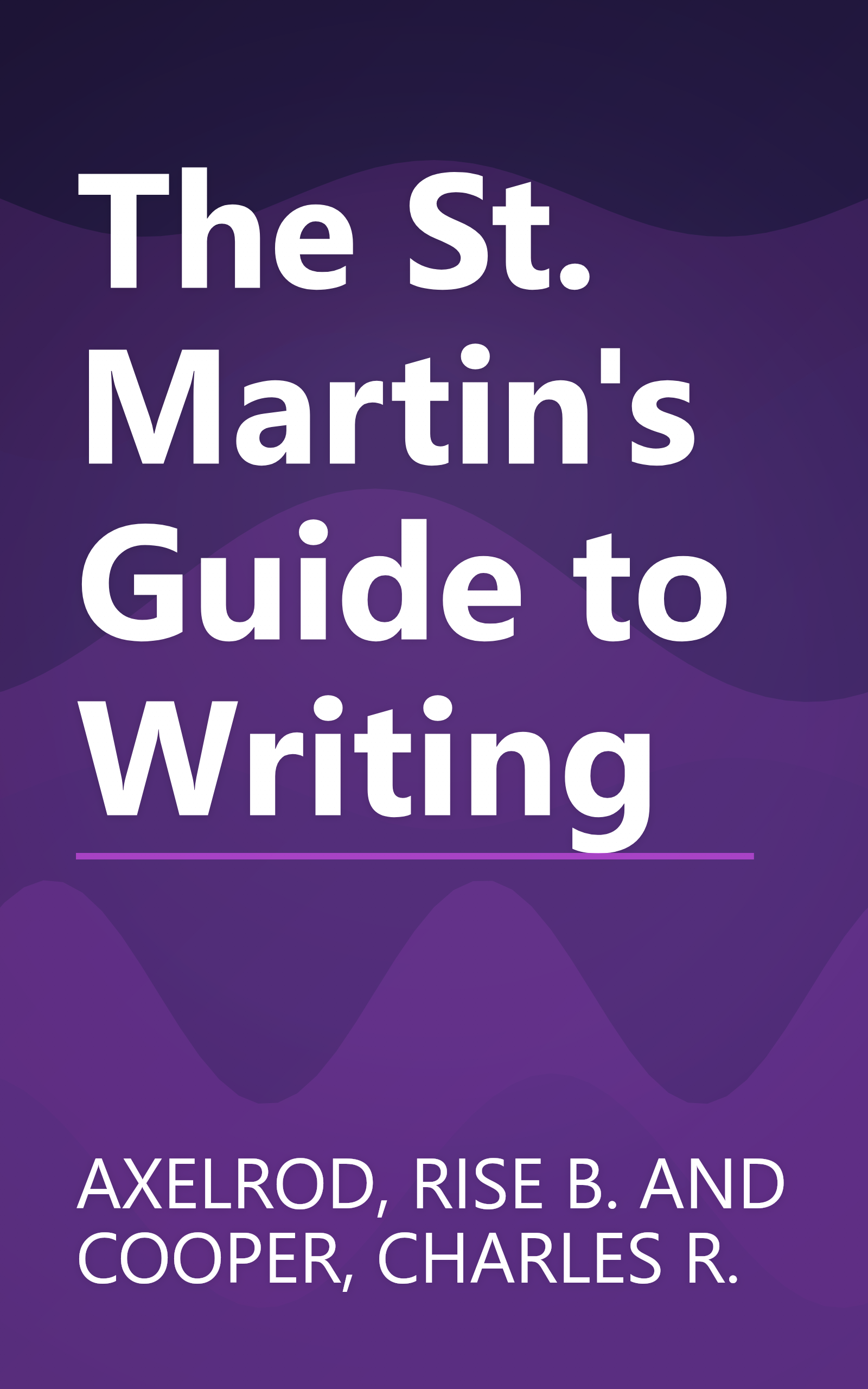 The St. Martin's Guide to Writing book cover