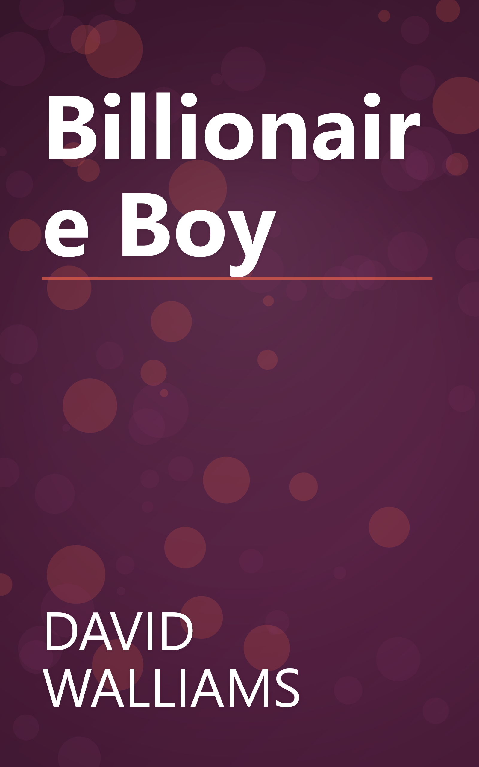 Billionaire Boy book cover