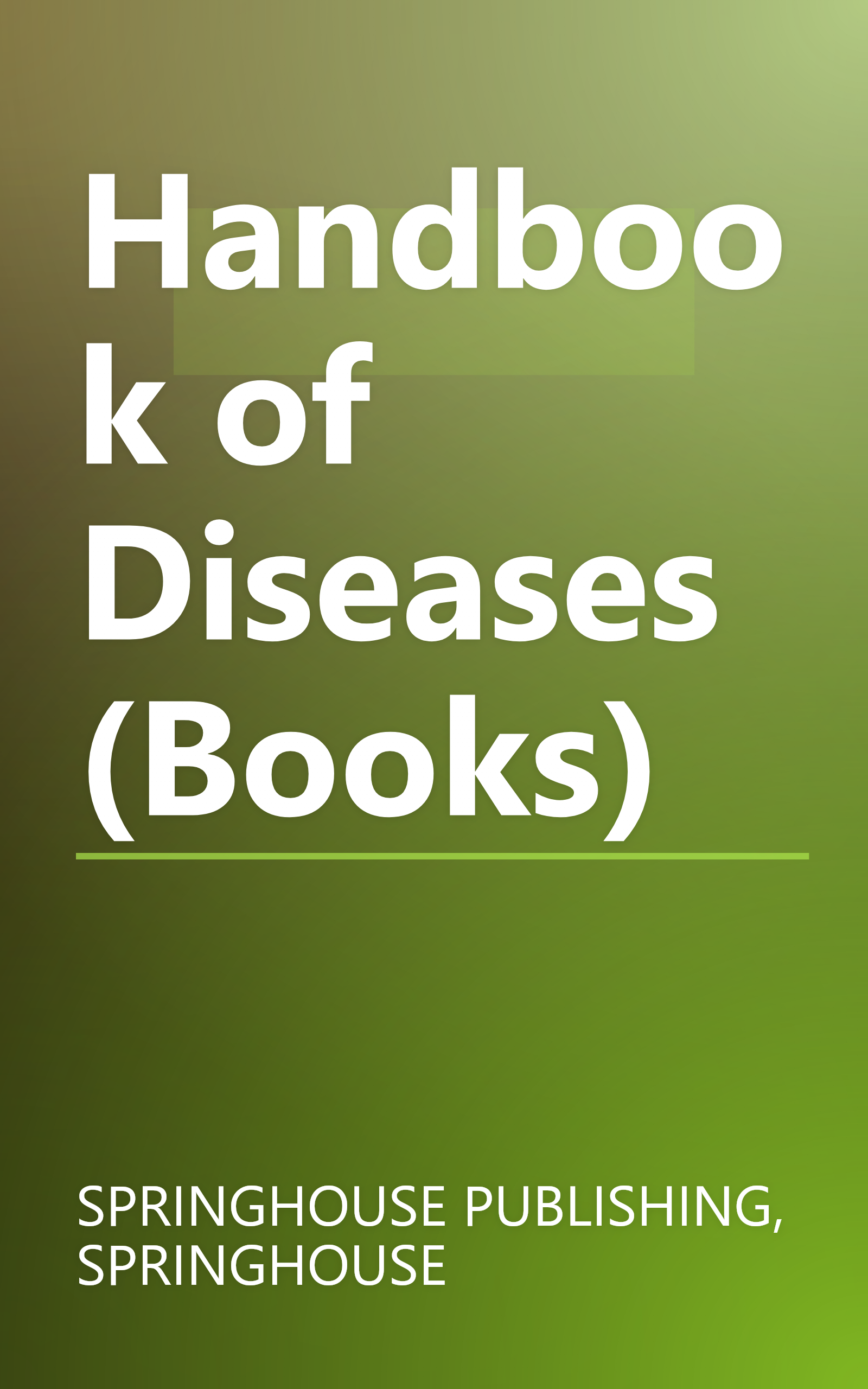 Handbook of Diseases (Books) book cover