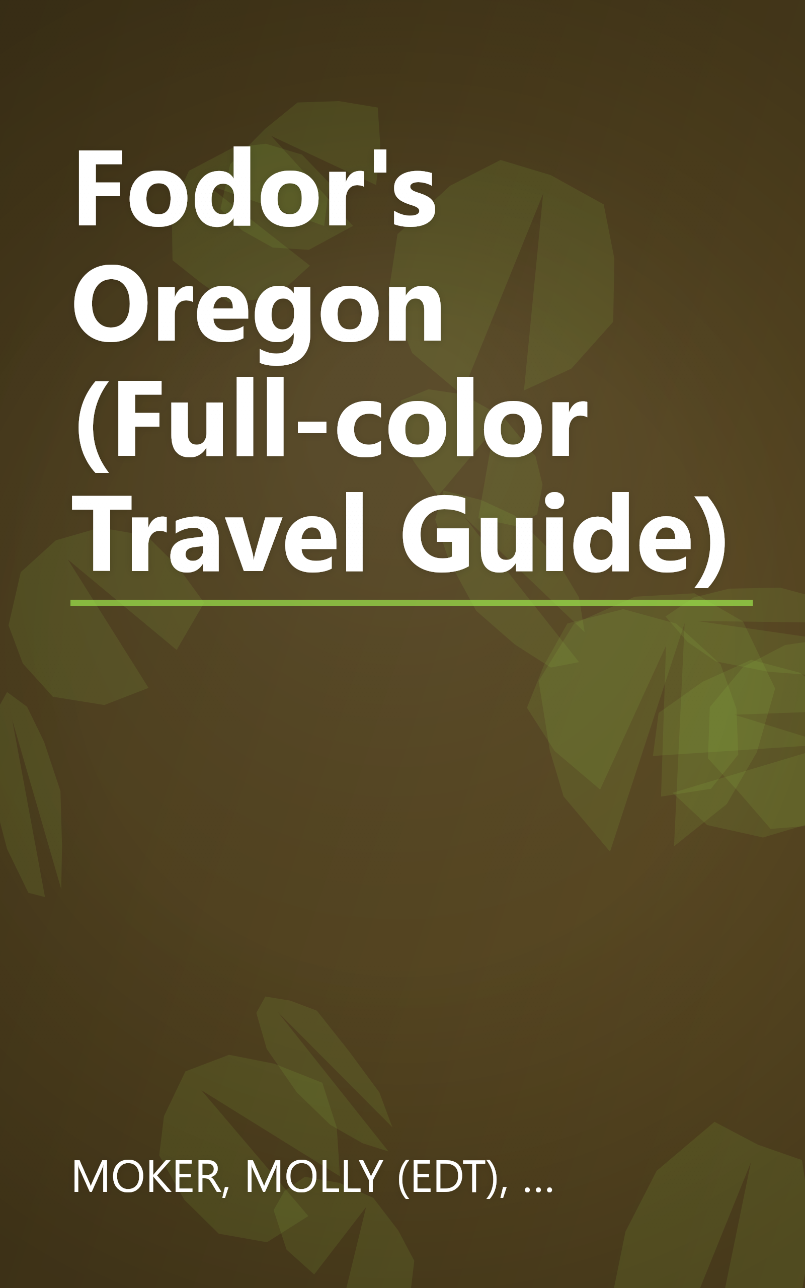 Fodor's Oregon (Full-color Travel Guide) book cover