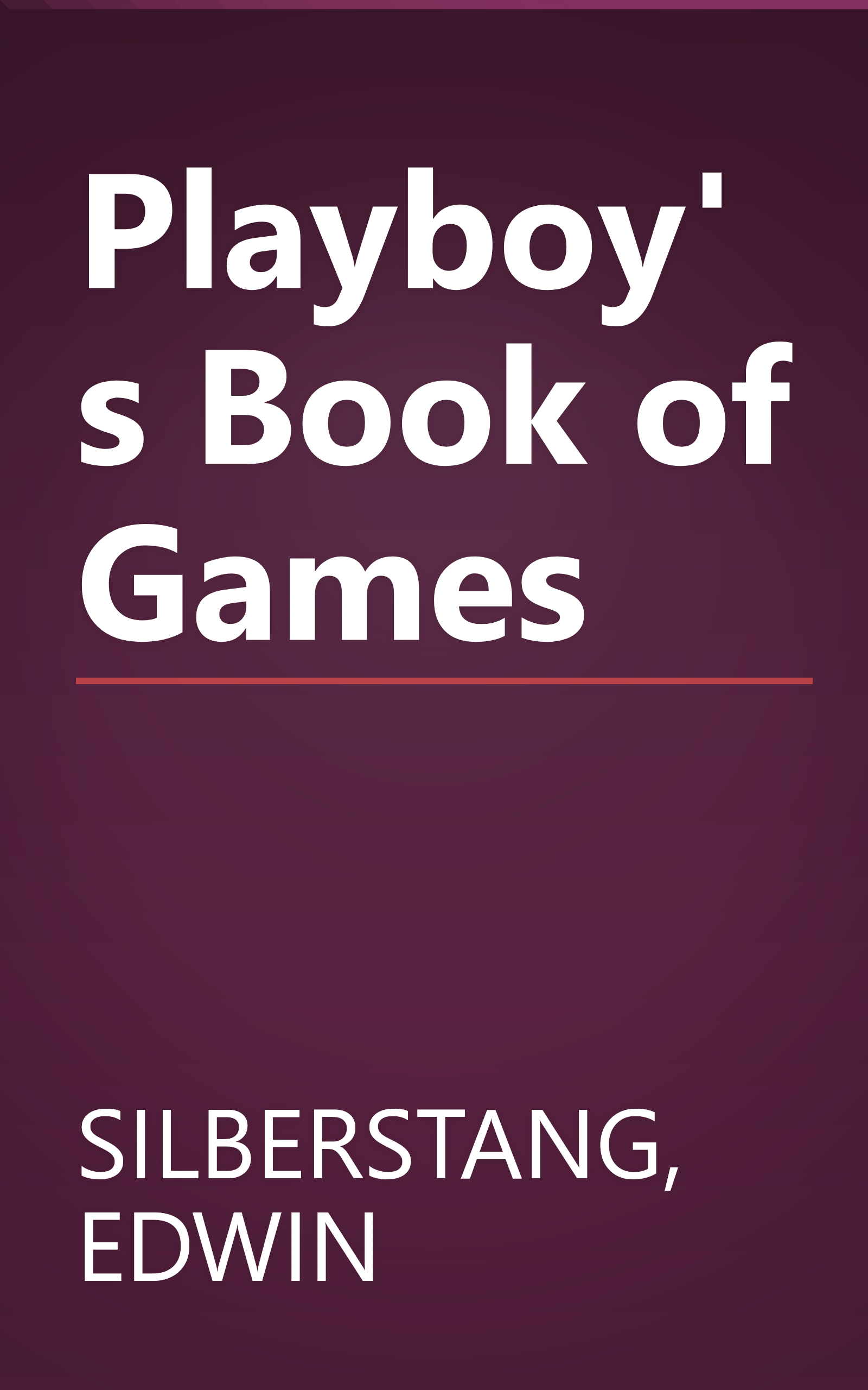 Playboy's Book of Games book cover