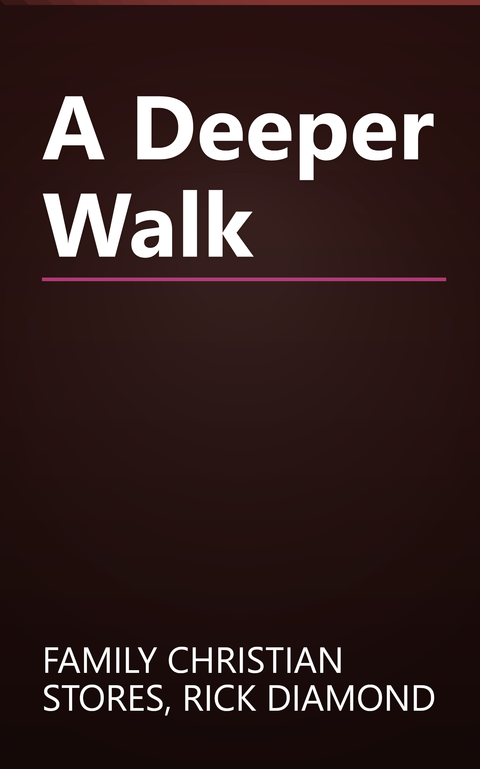 A Deeper Walk book cover
