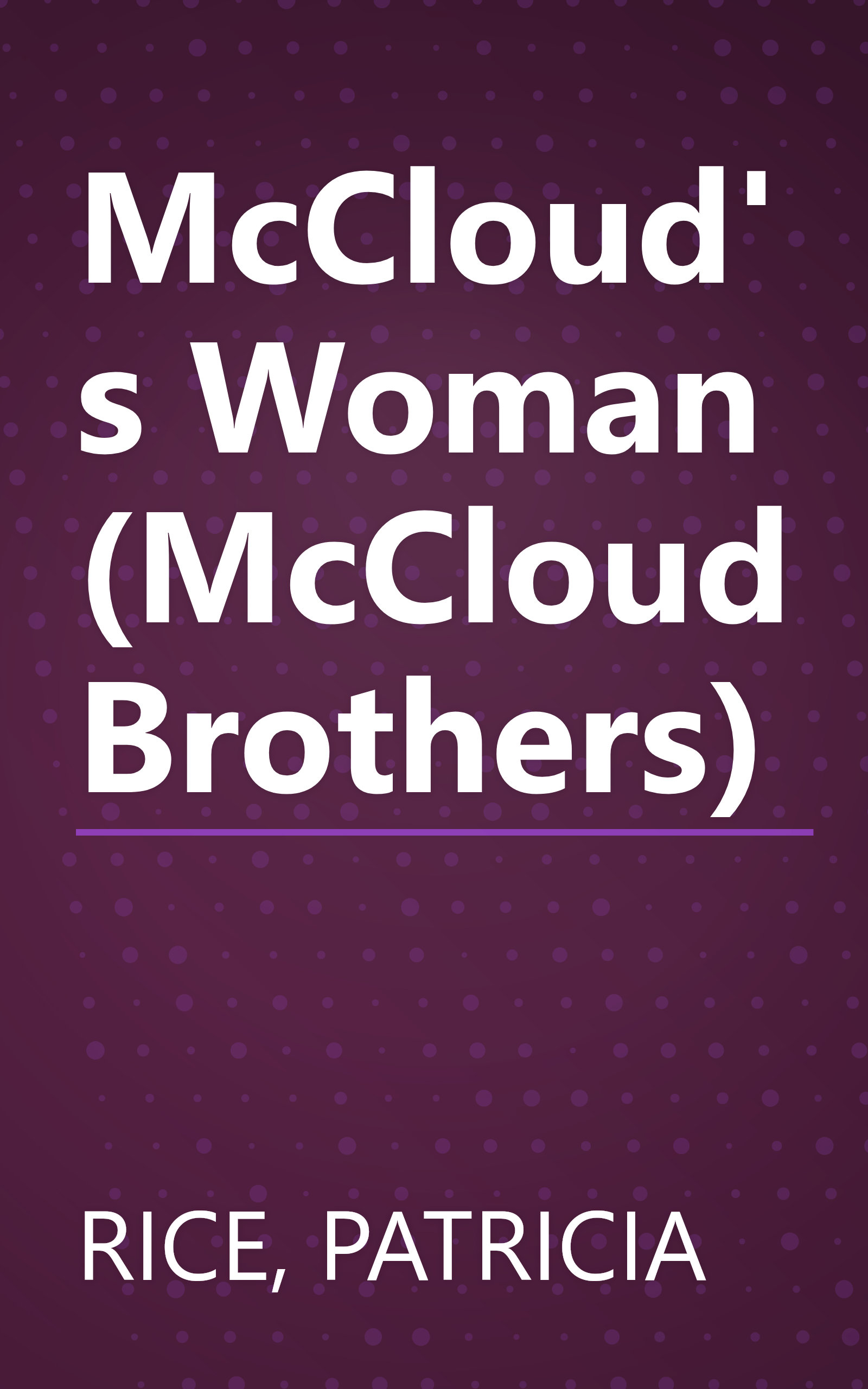 McCloud's Woman (McCloud Brothers) book cover