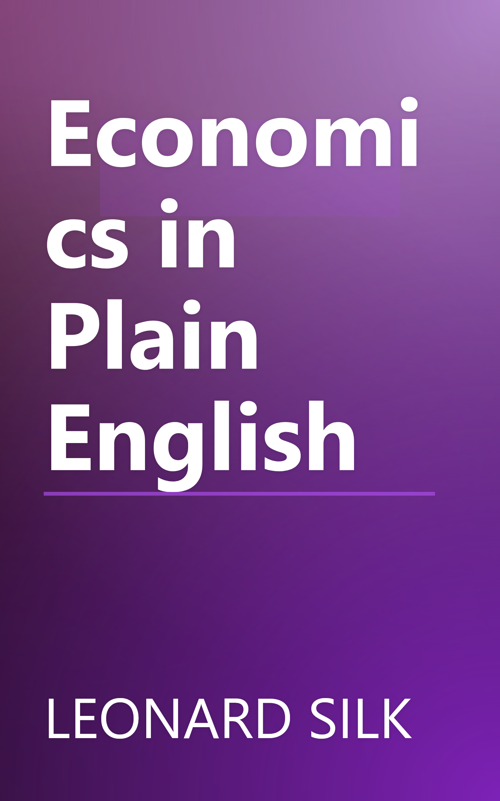 Economics in Plain English book cover