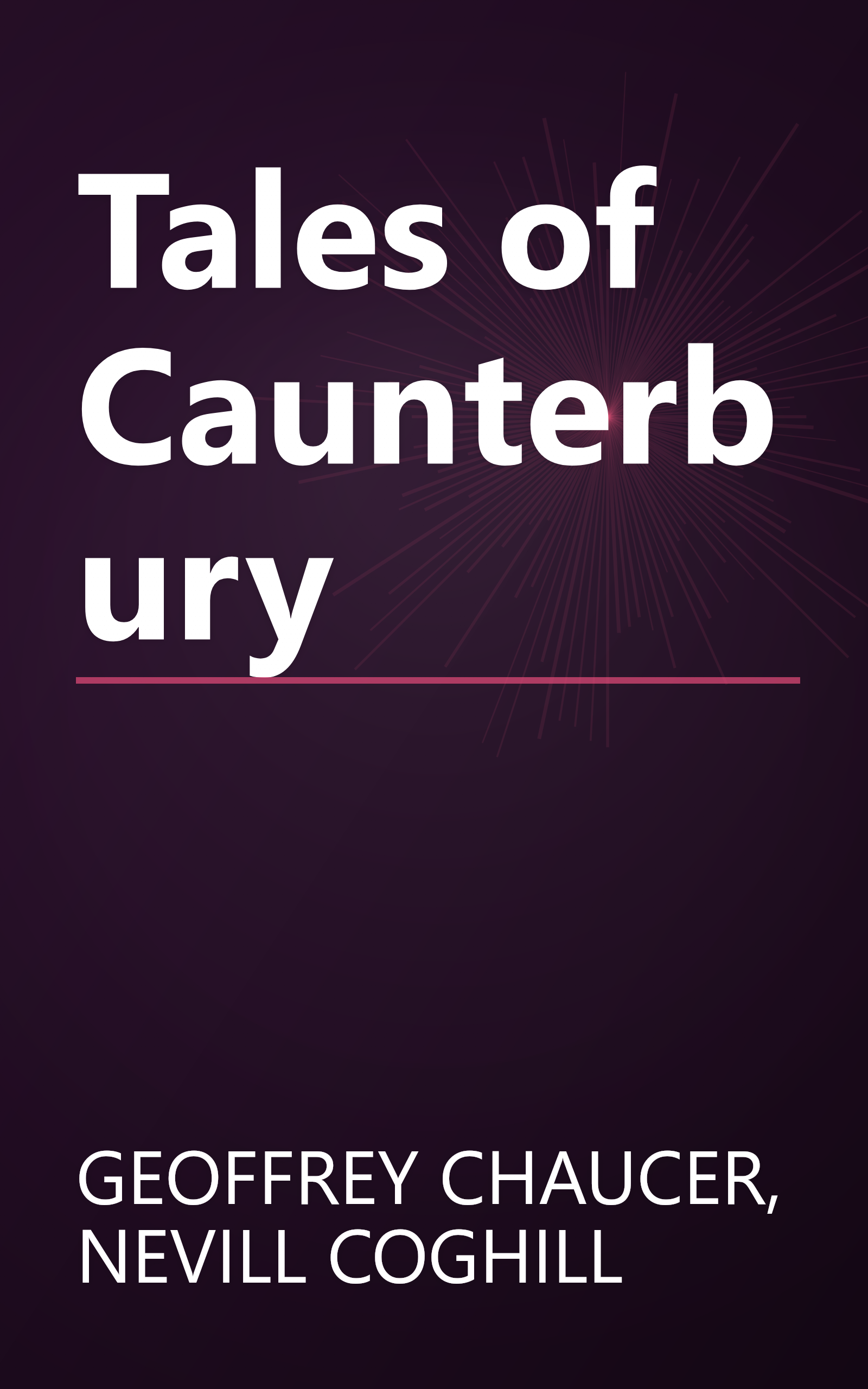 Tales of Caunterbury book cover