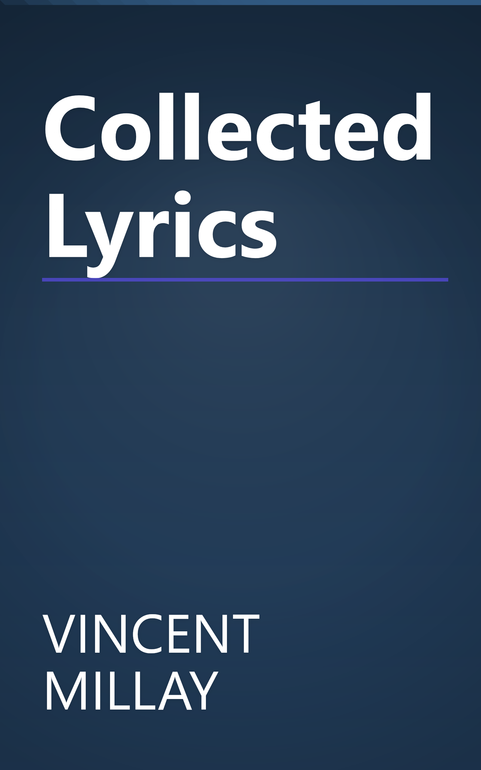 Collected Lyrics book cover
