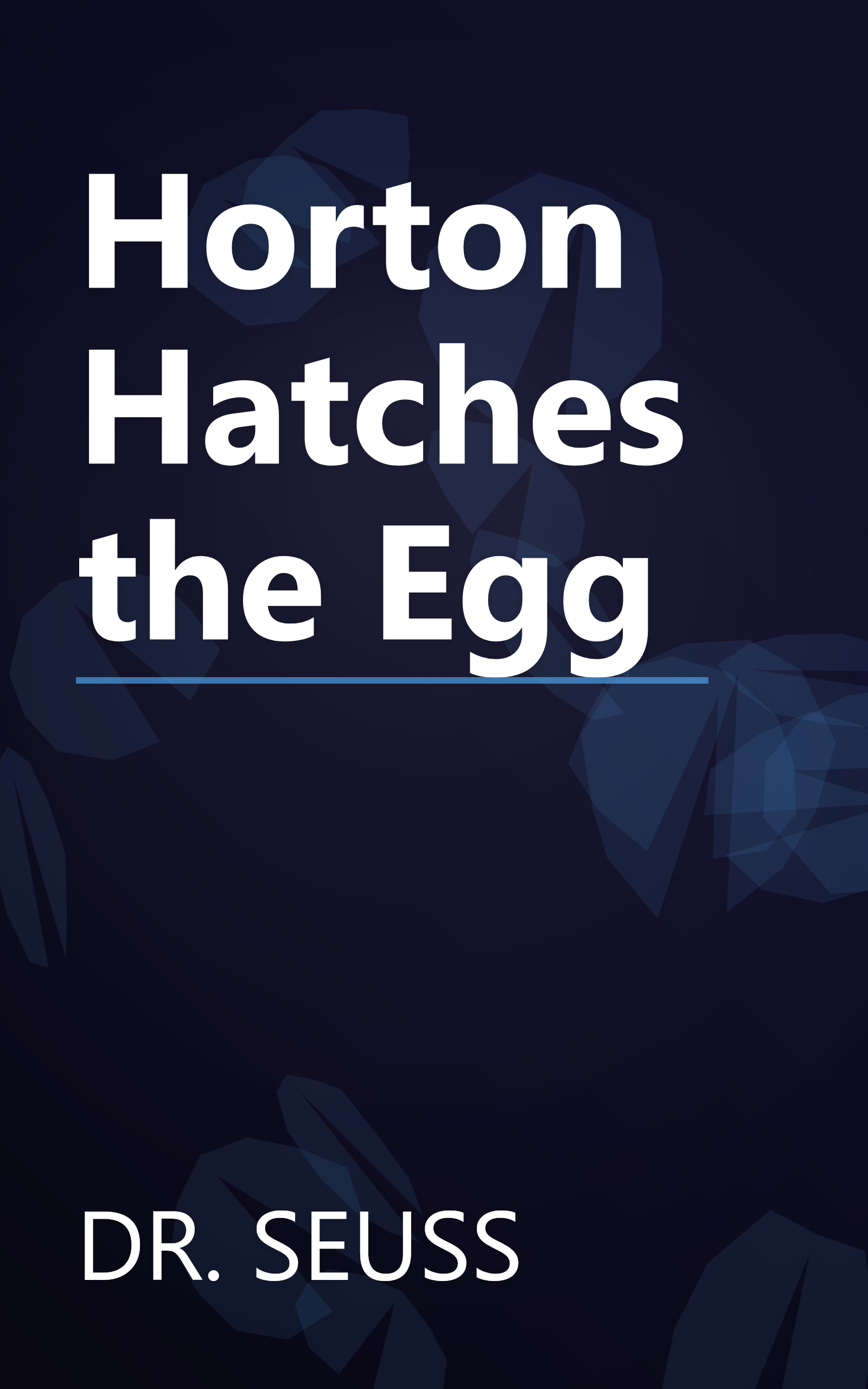 Horton Hatches the Egg book cover