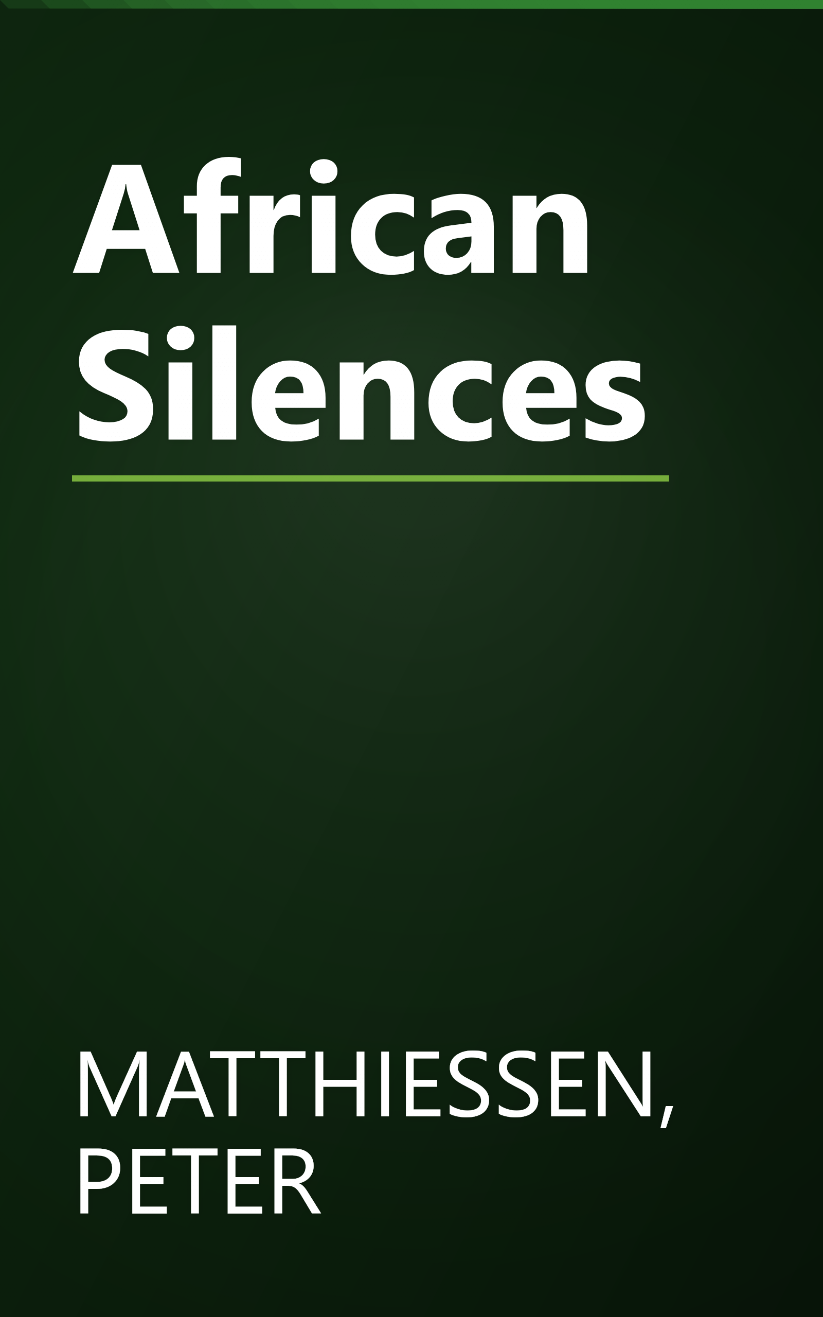 African Silences book cover