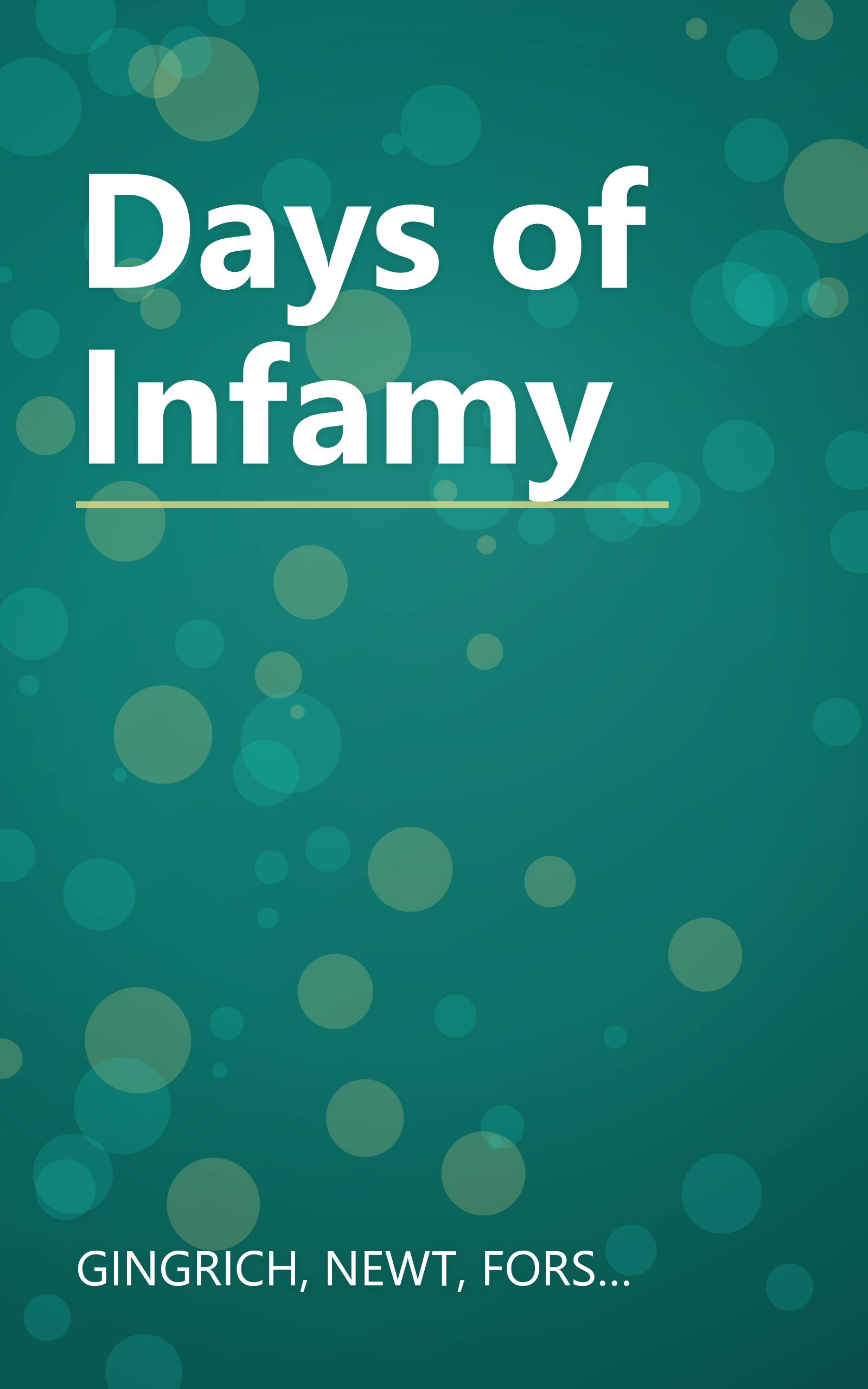 Days of Infamy book cover