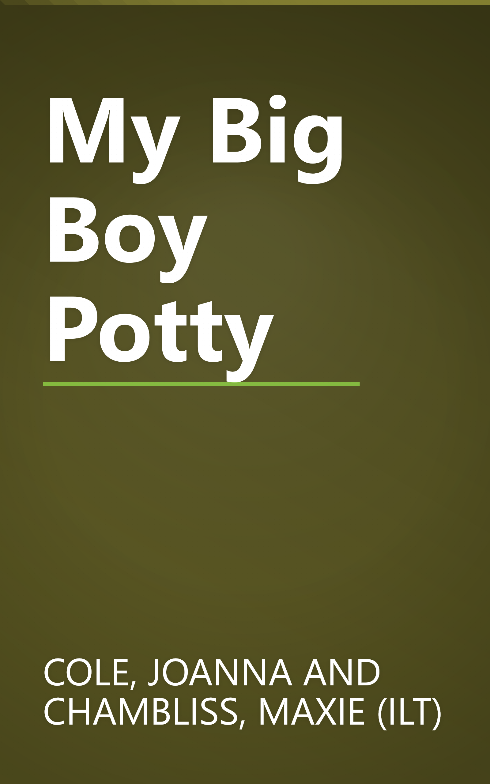 My Big Boy Potty book cover