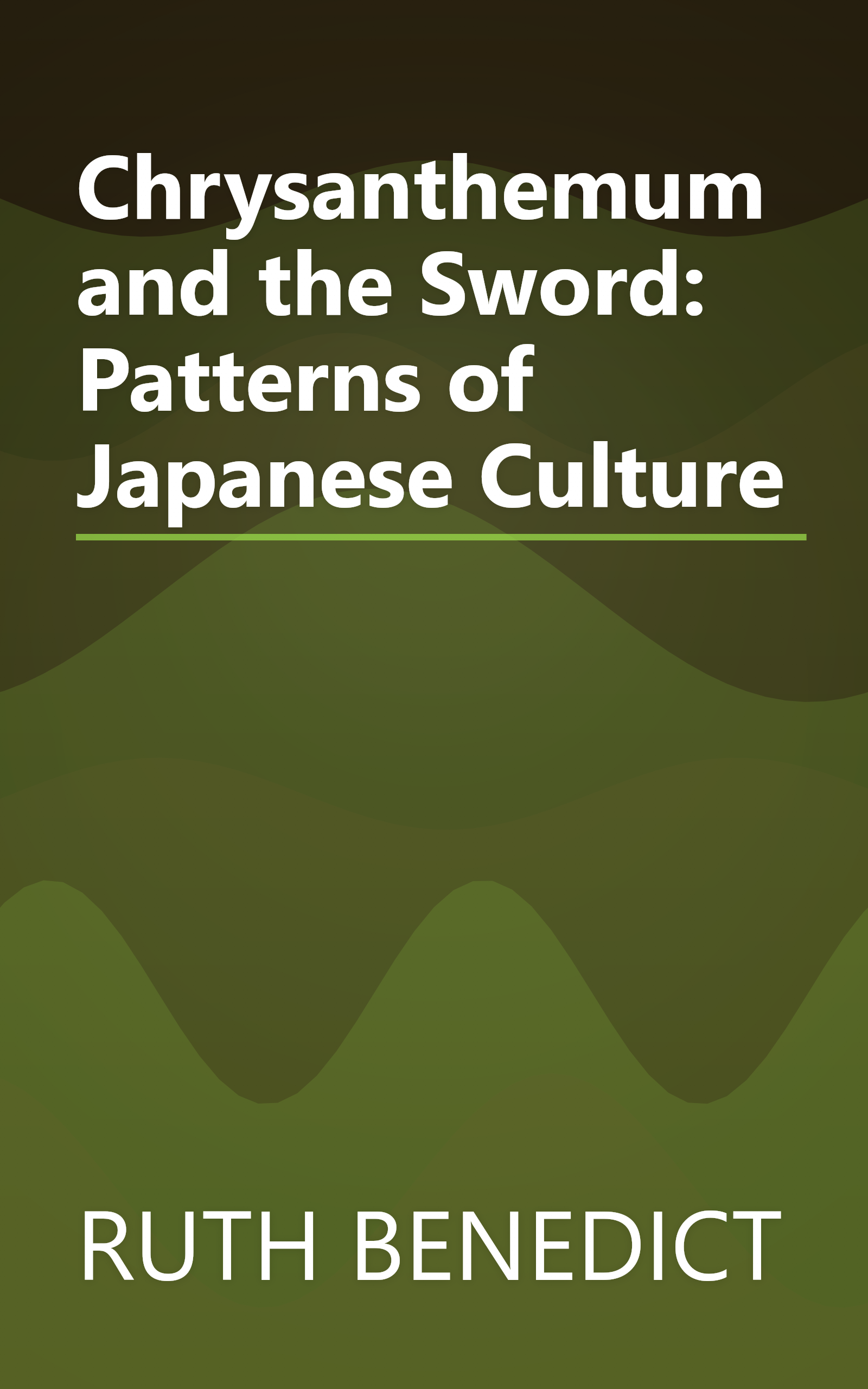 Chrysanthemum and the Sword: Patterns of Japanese Culture book cover