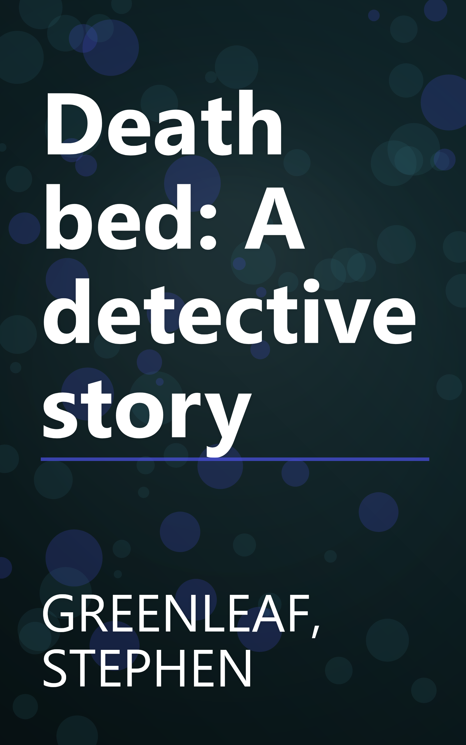 Death bed: A detective story book cover