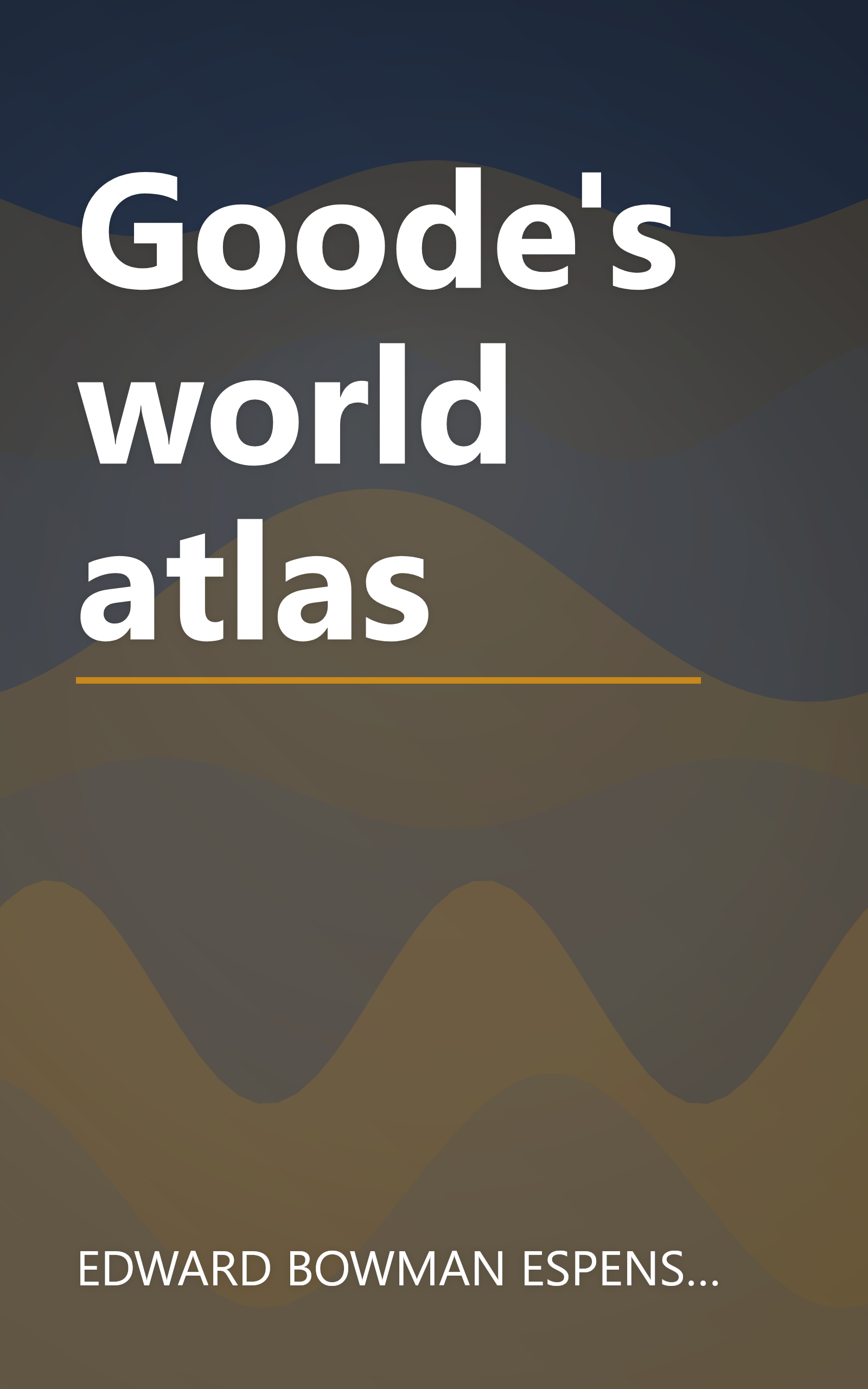 Goode's world atlas book cover