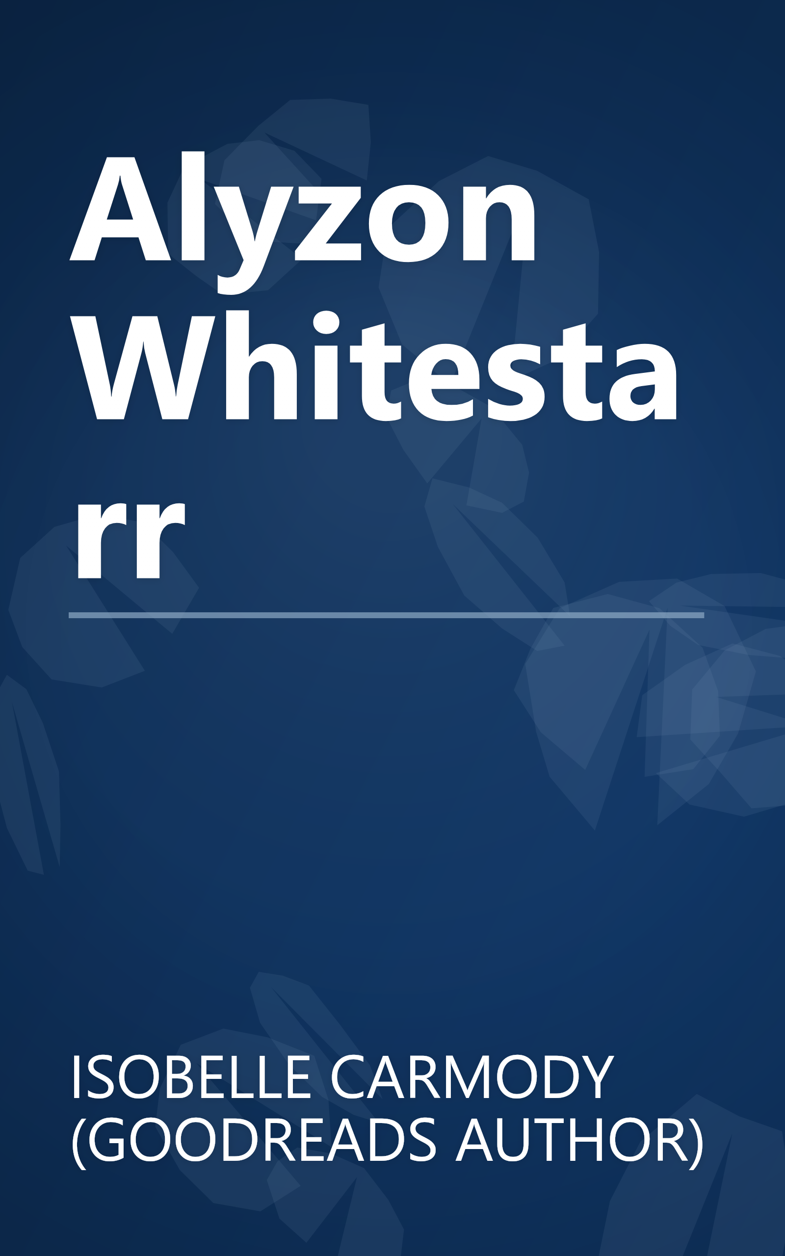 Alyzon Whitestarr book cover