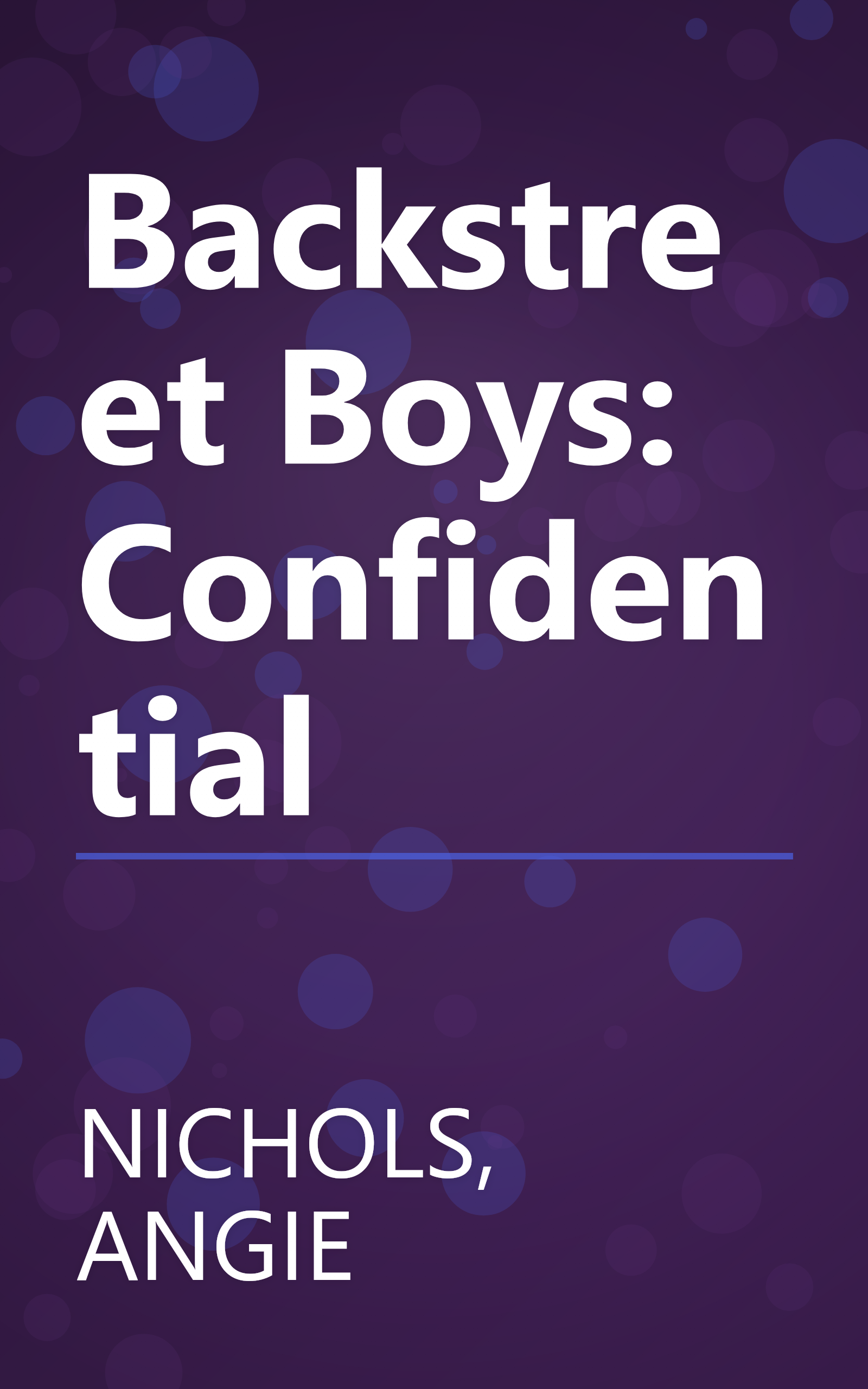 Backstreet Boys: Confidential book cover