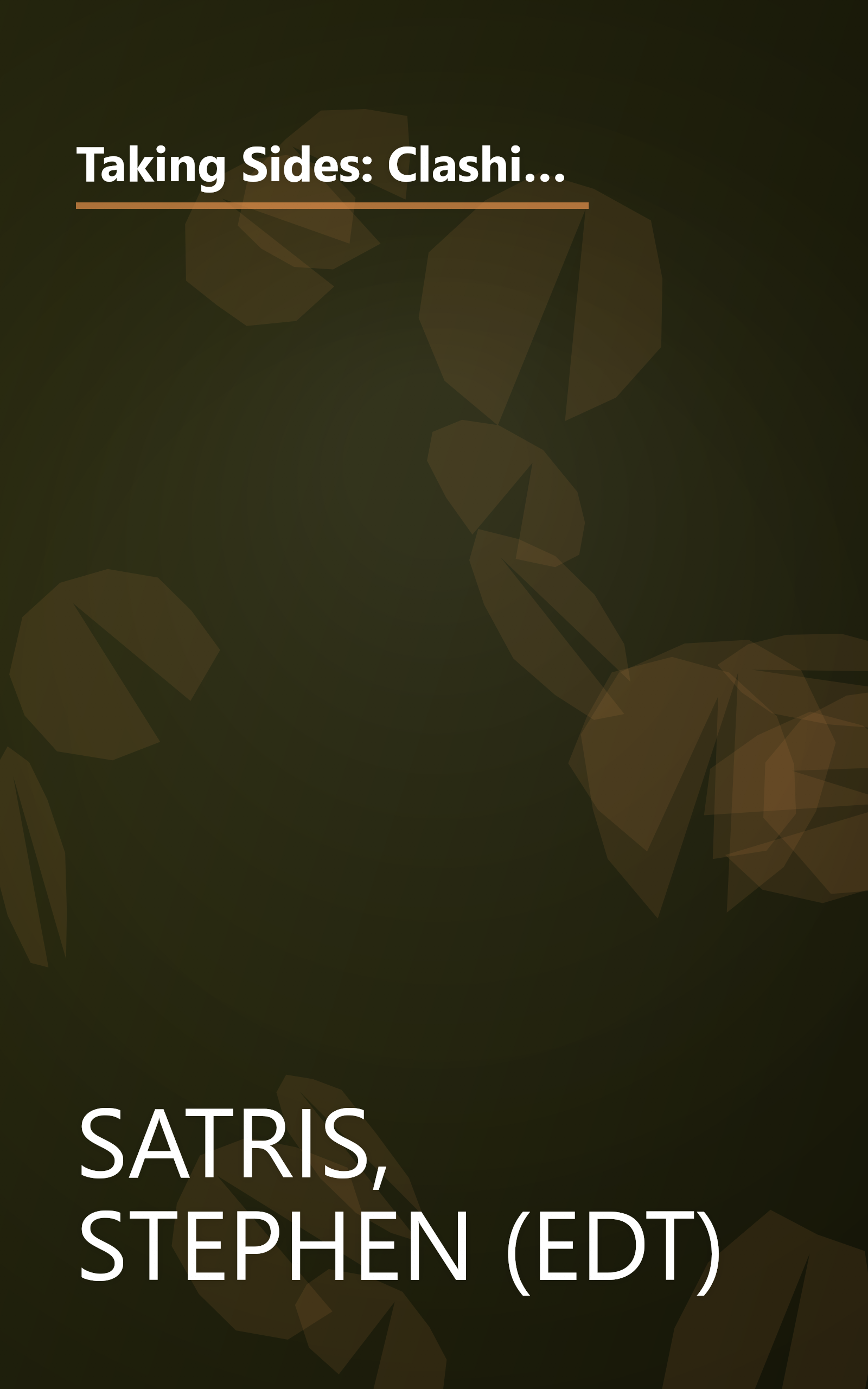 Taking Sides: Clashing Views on Controversial Moral Issues (Taking Sides Clashing Views on Controversial Moral Issues, 6th ed) book cover