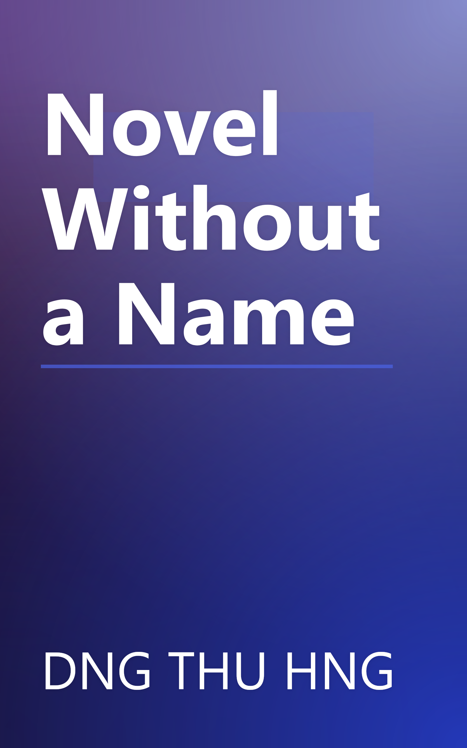 Novel Without a Name book cover