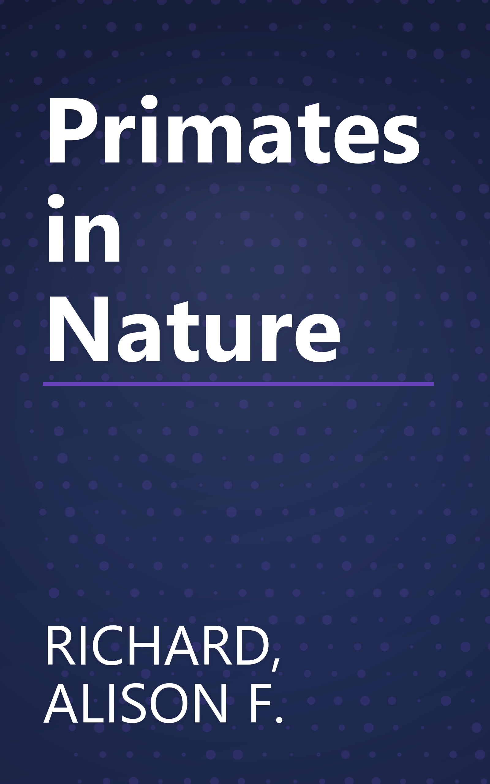 Primates in Nature book cover