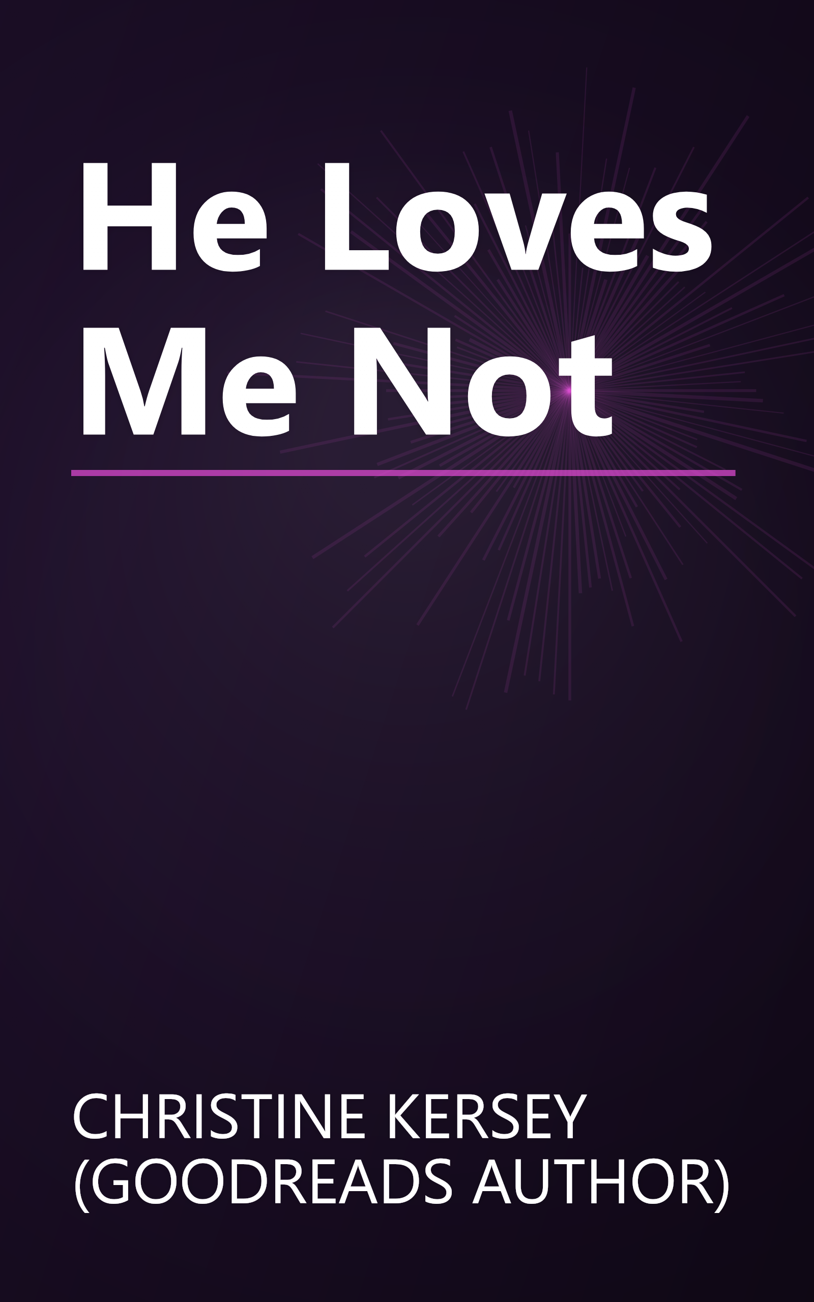 He Loves Me Not book cover