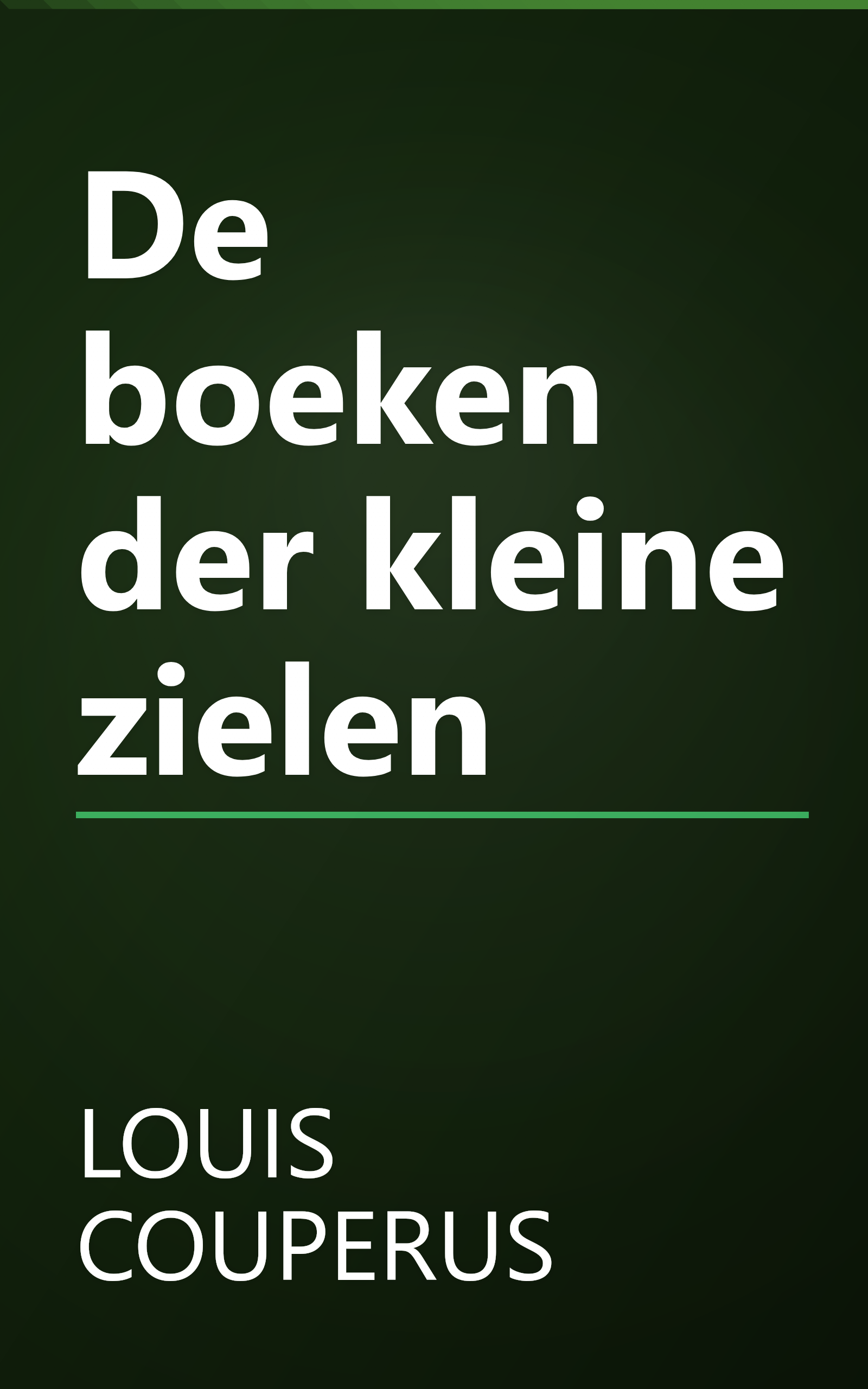 De boeken der kleine zielen book cover