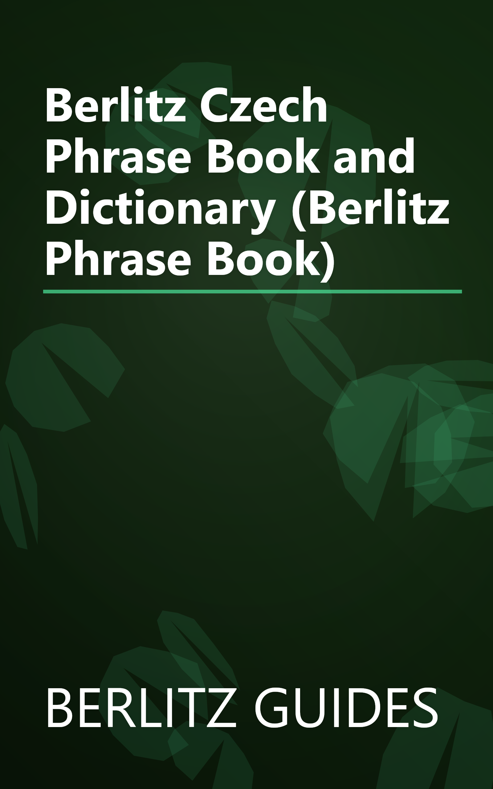 Berlitz Czech Phrase Book and Dictionary (Berlitz Phrase Book) book cover