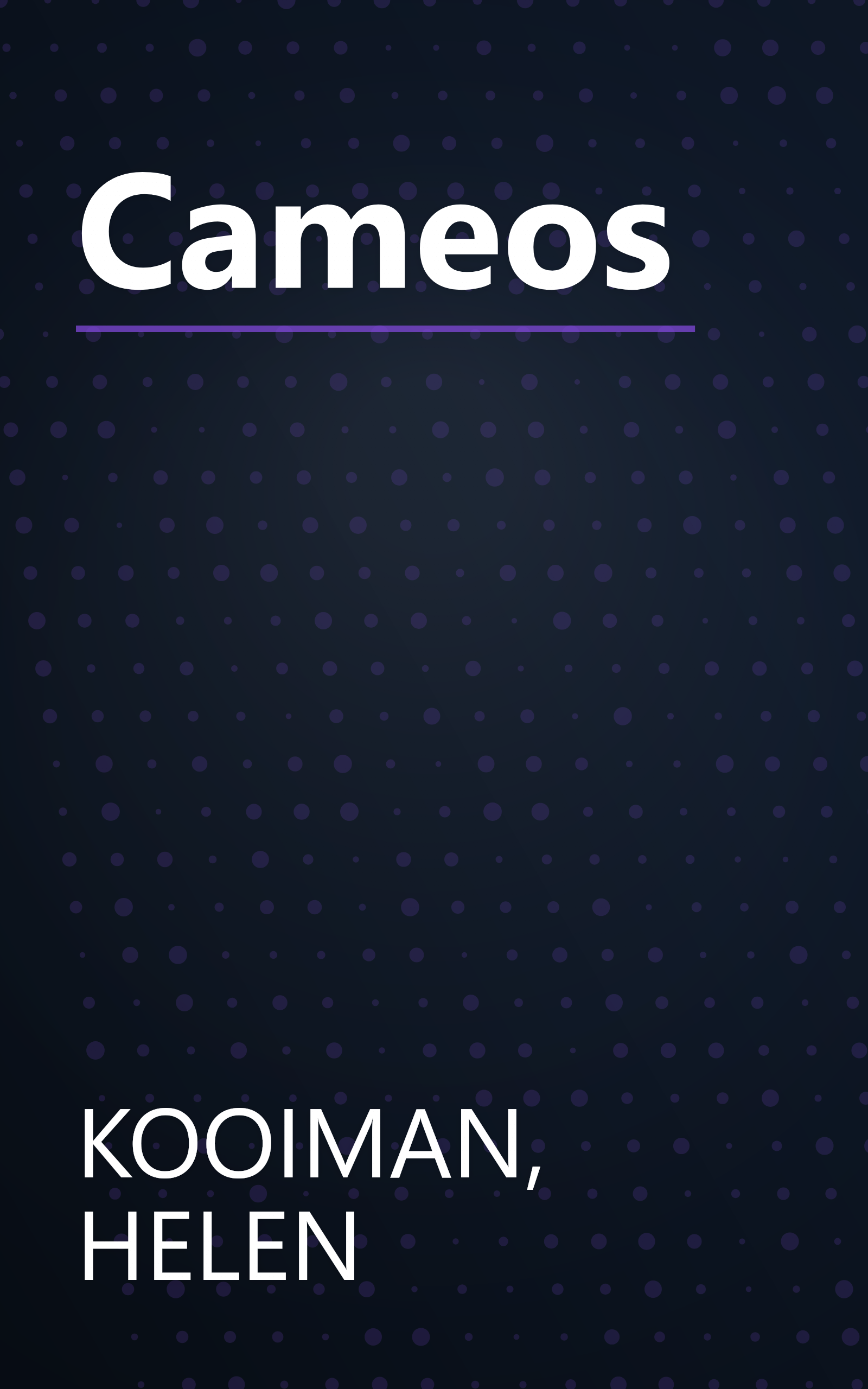 Cameos book cover