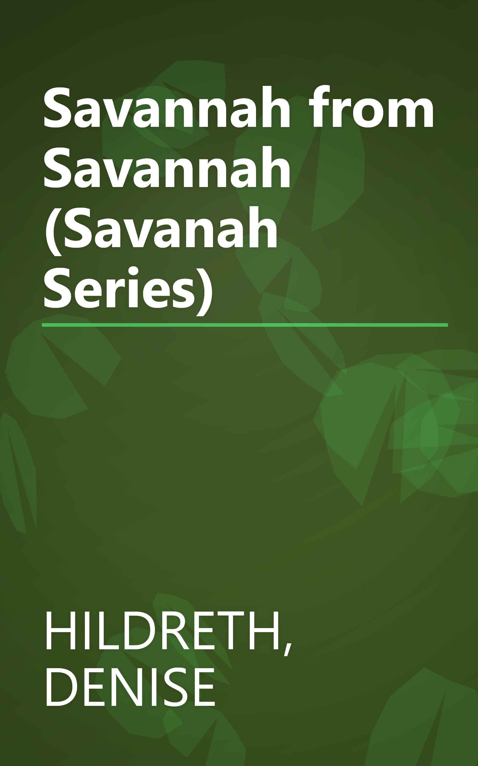Savannah from Savannah (Savanah Series) book cover