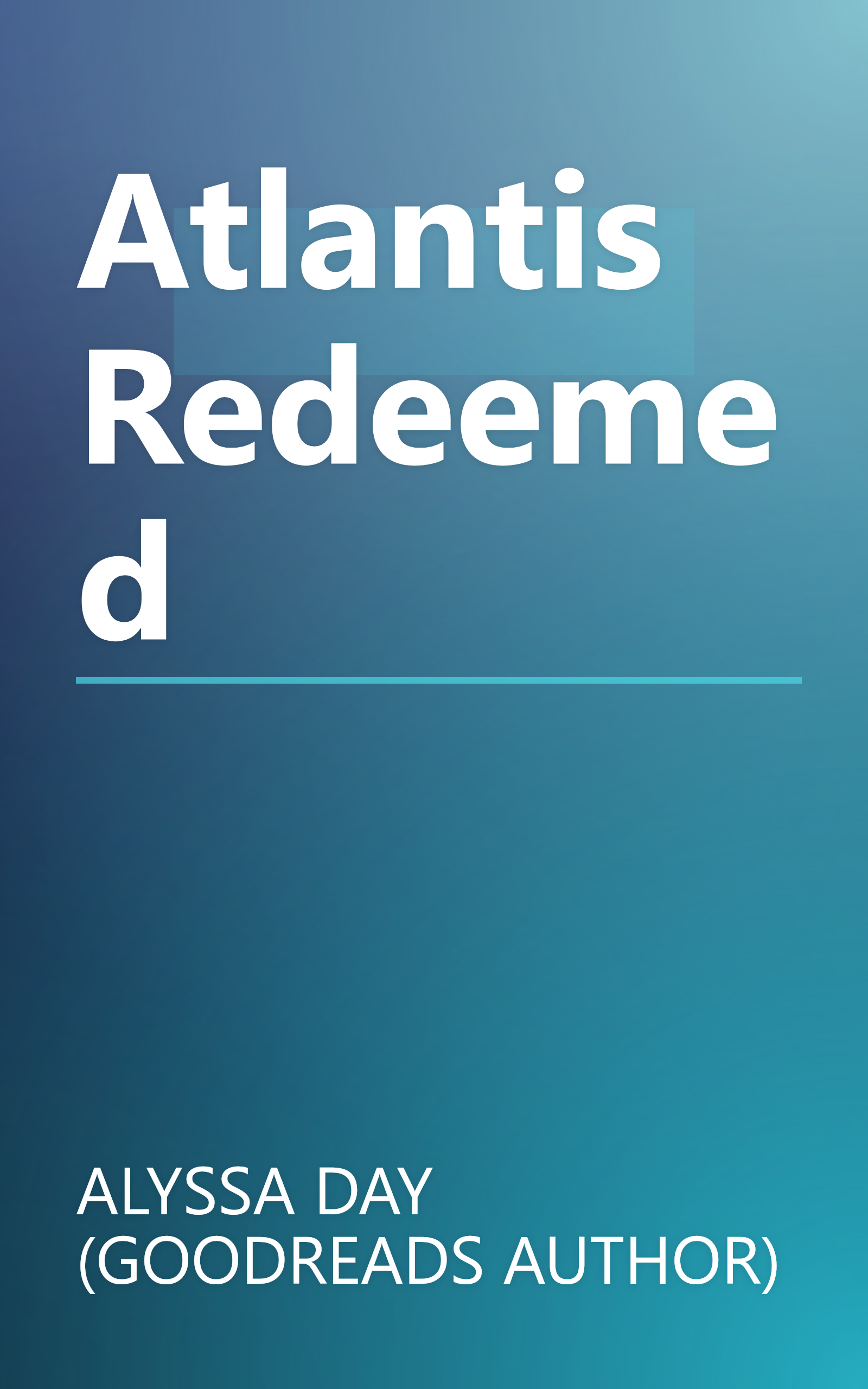 Atlantis Redeemed book cover