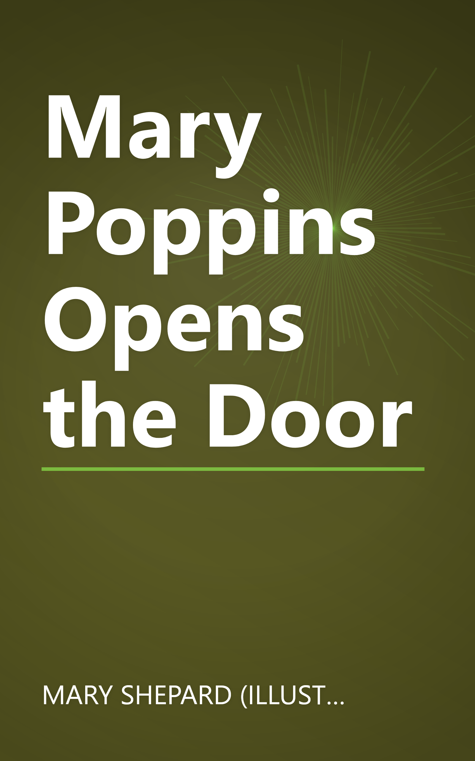Mary Poppins Opens the Door book cover