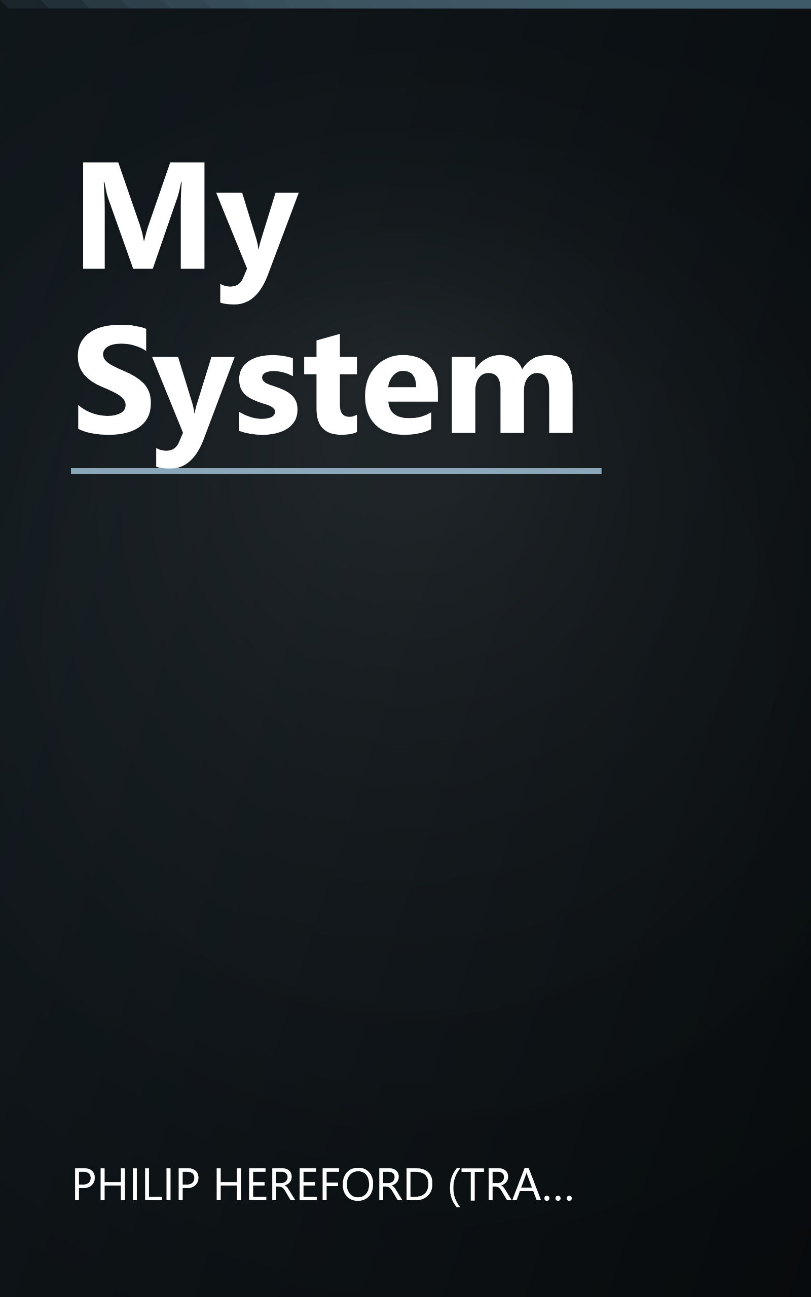 My System book cover