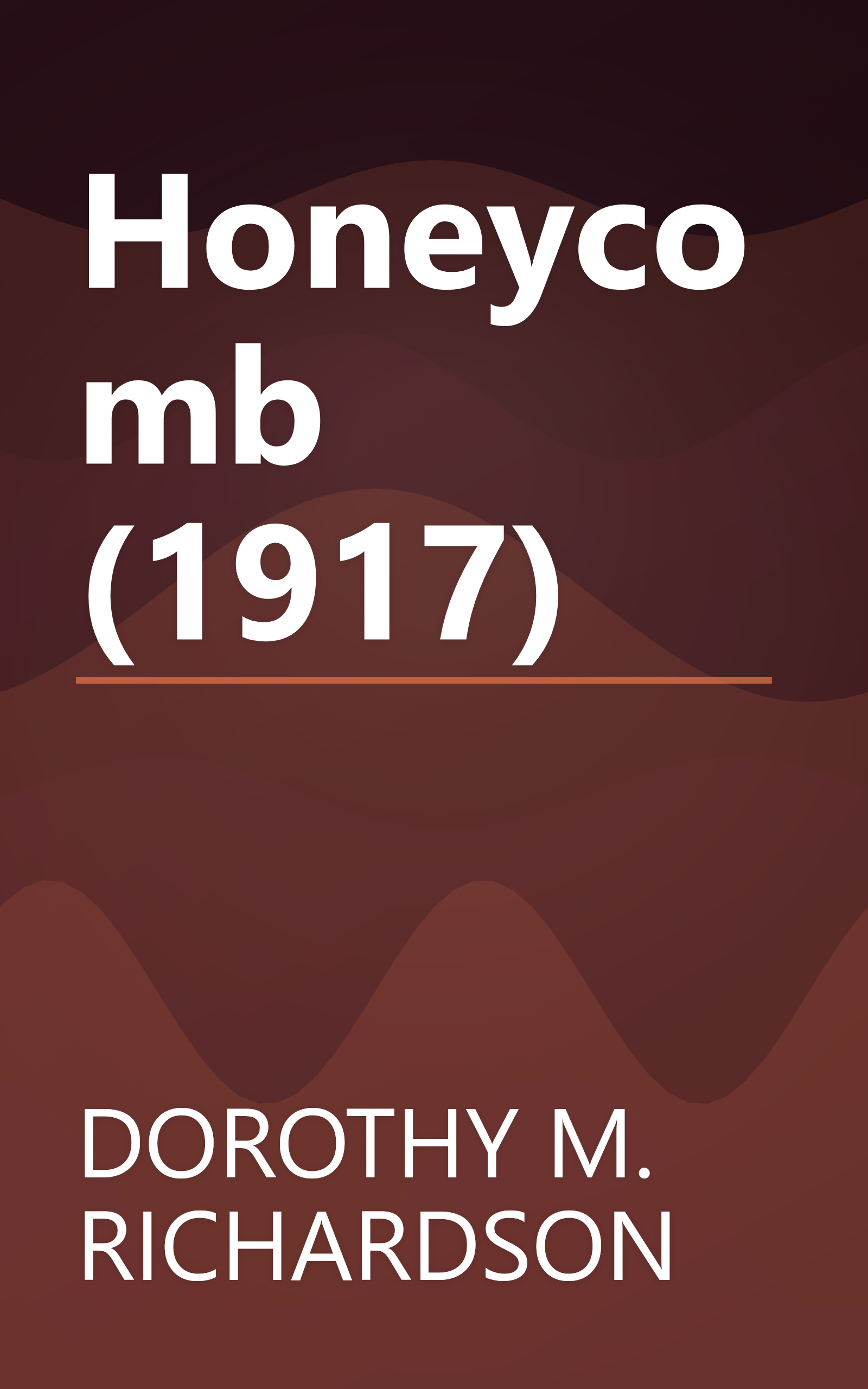 Honeycomb (1917) book cover