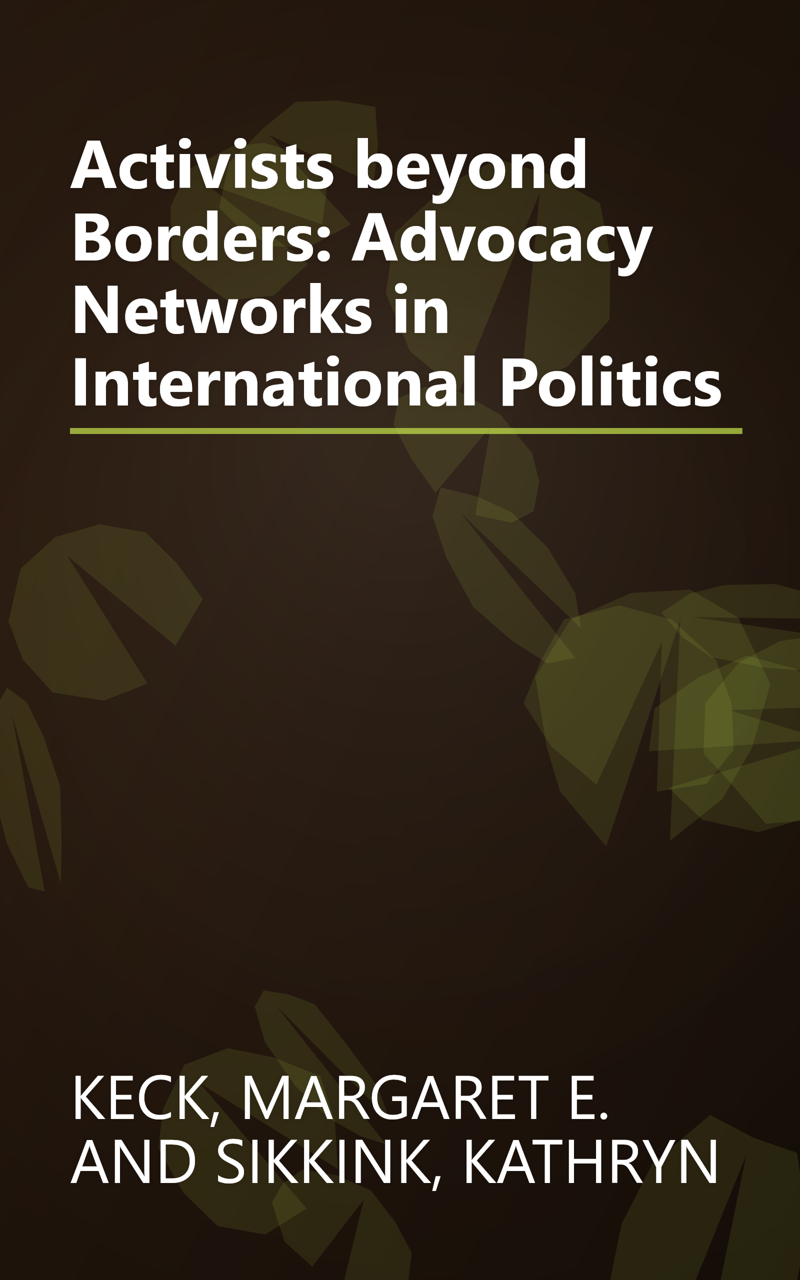 Activists beyond Borders: Advocacy Networks in International Politics book cover