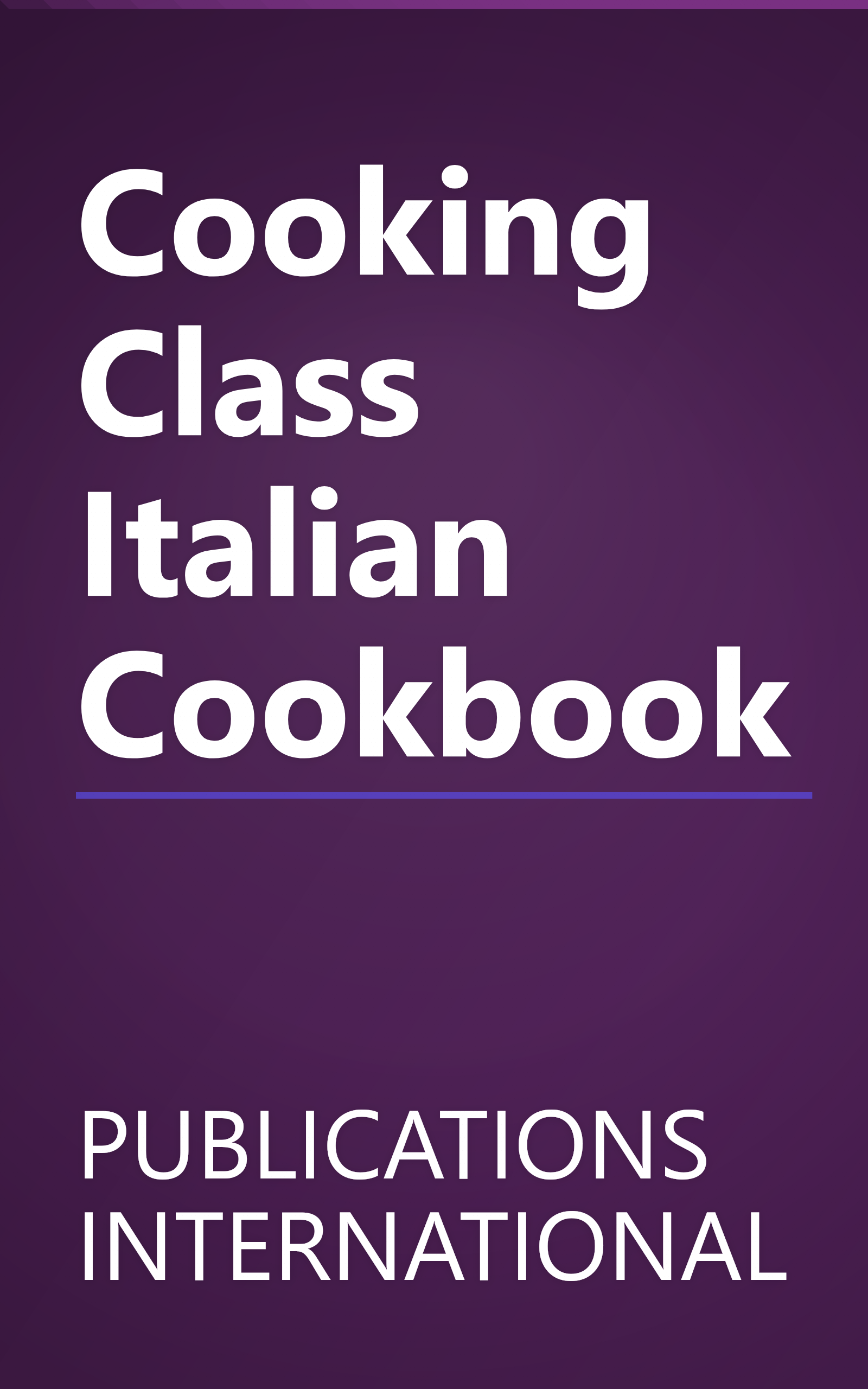 Cooking Class Italian Cookbook book cover