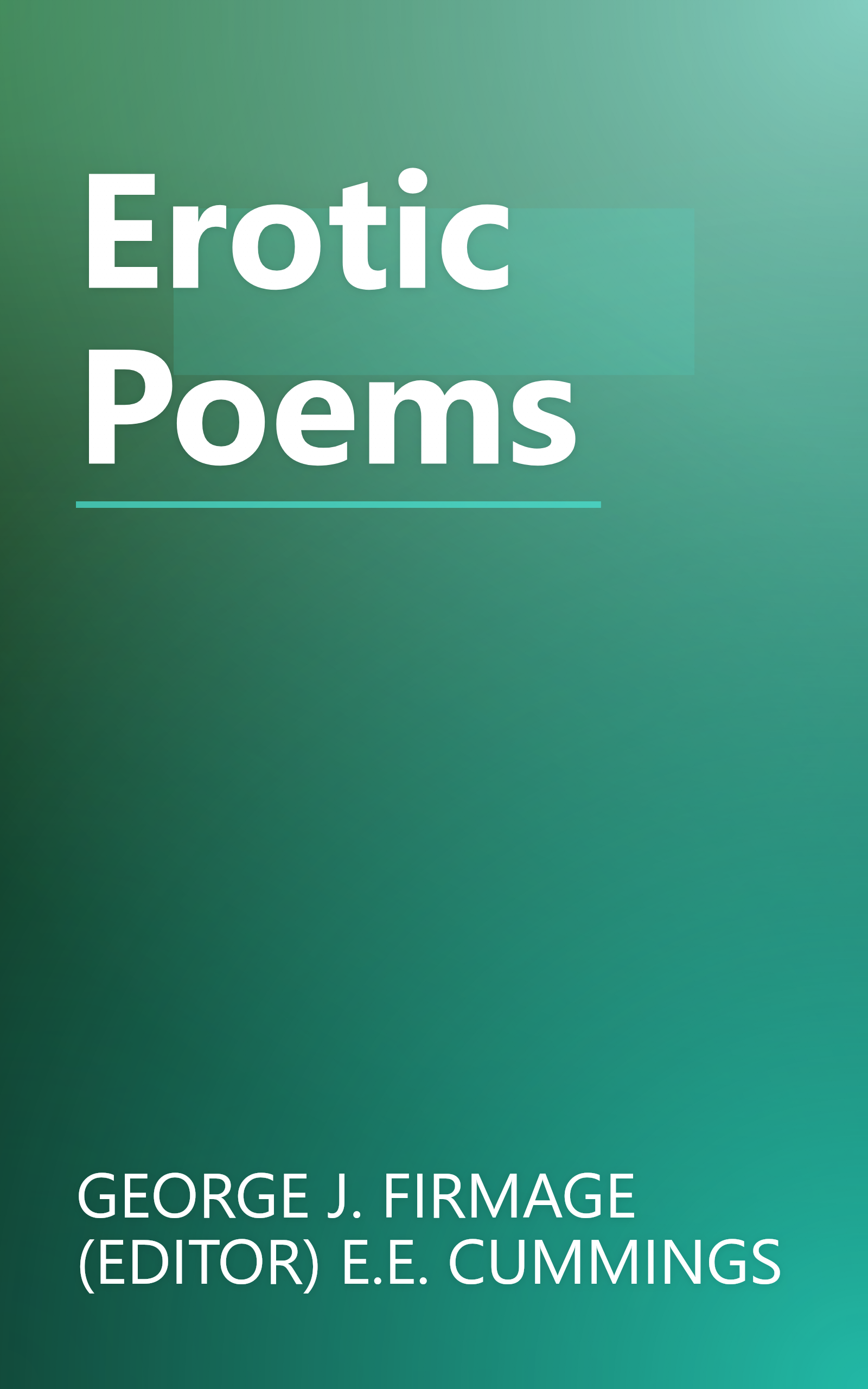 Erotic Poems book cover