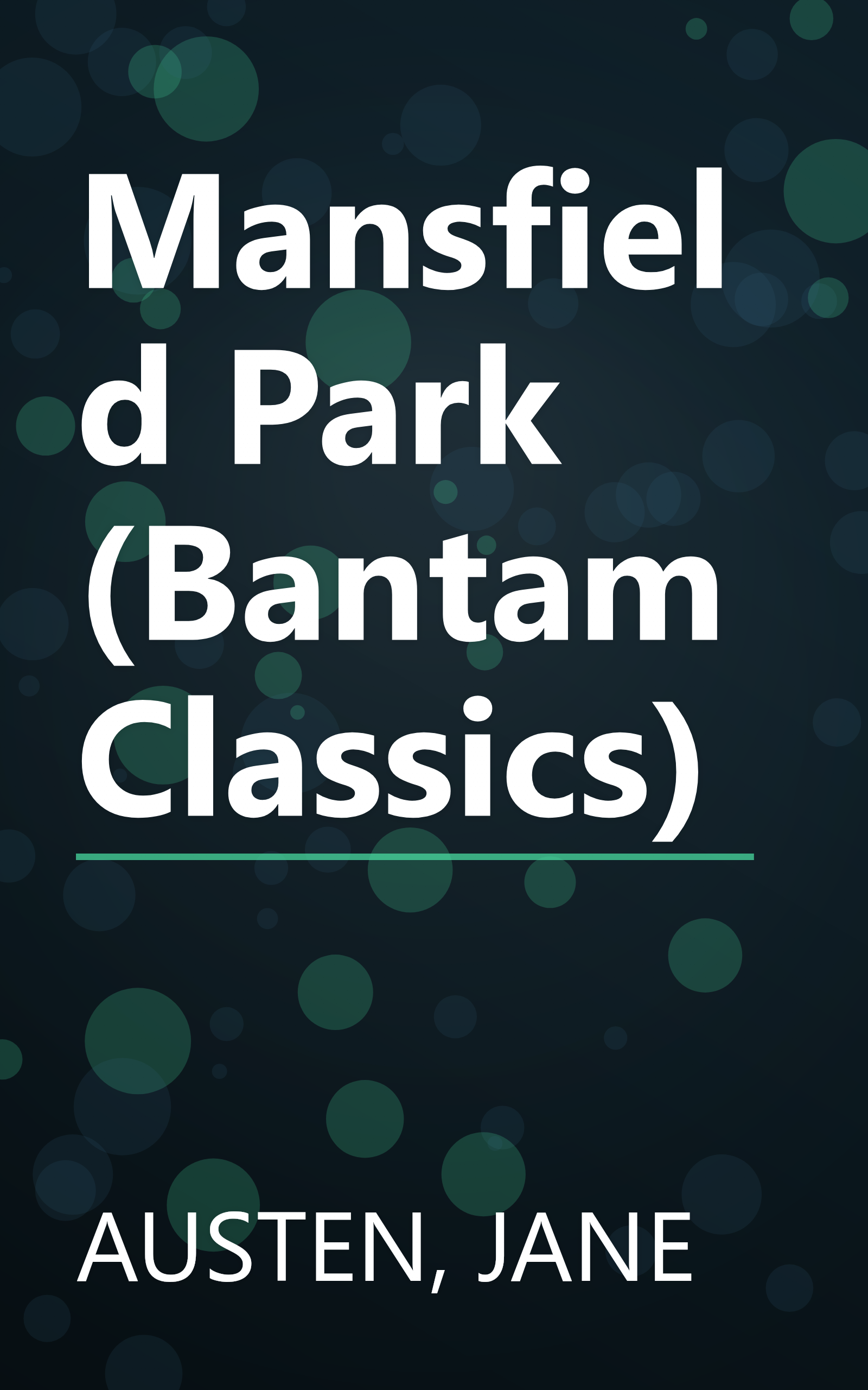 Mansfield Park (Bantam Classics) book cover