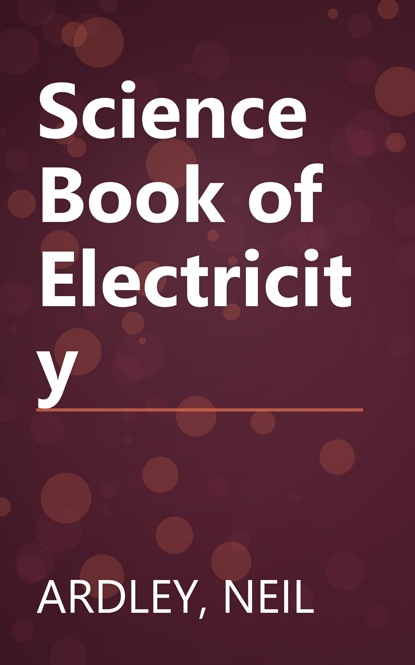 Science Book of Electricity book cover