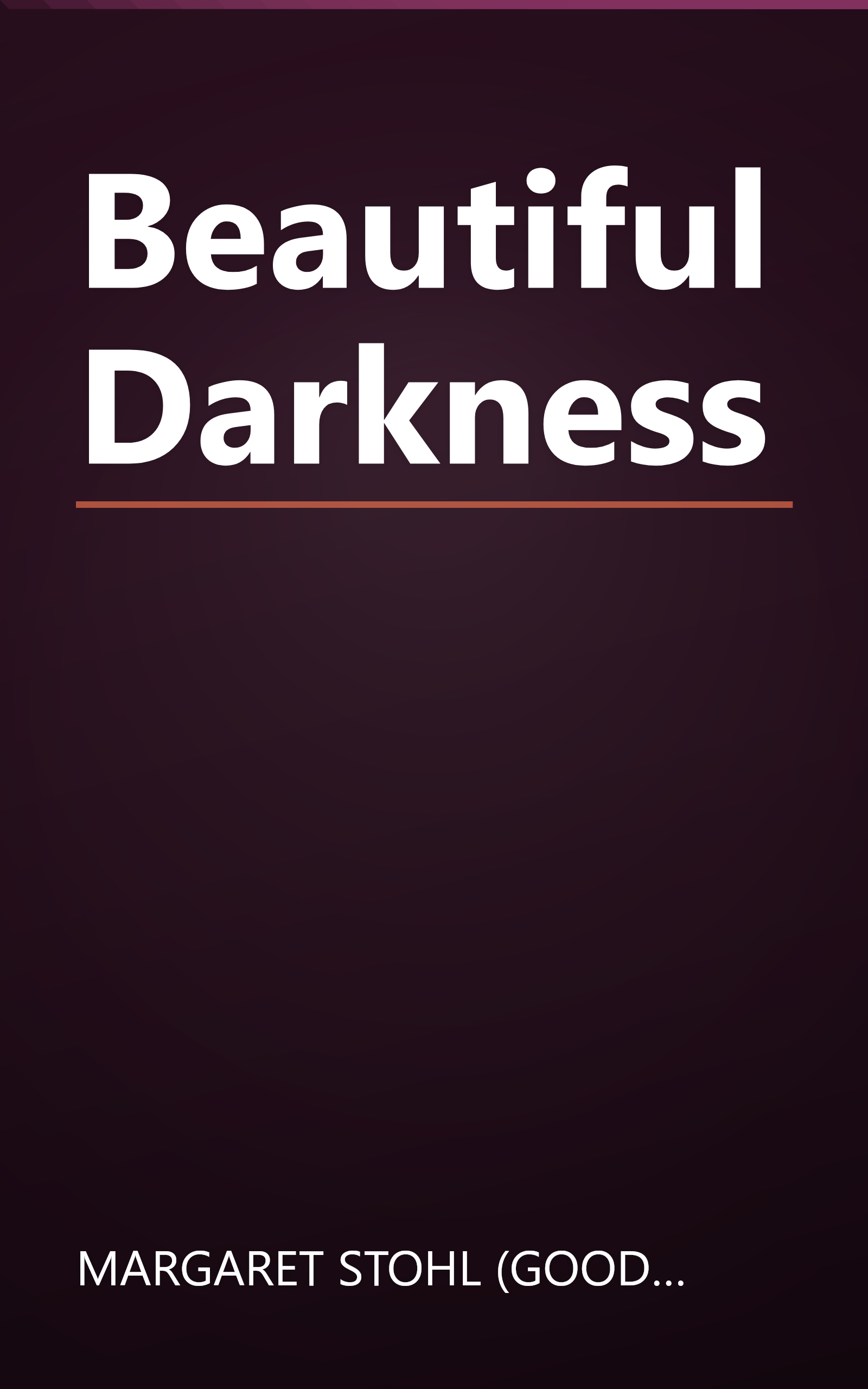 Beautiful Darkness book cover
