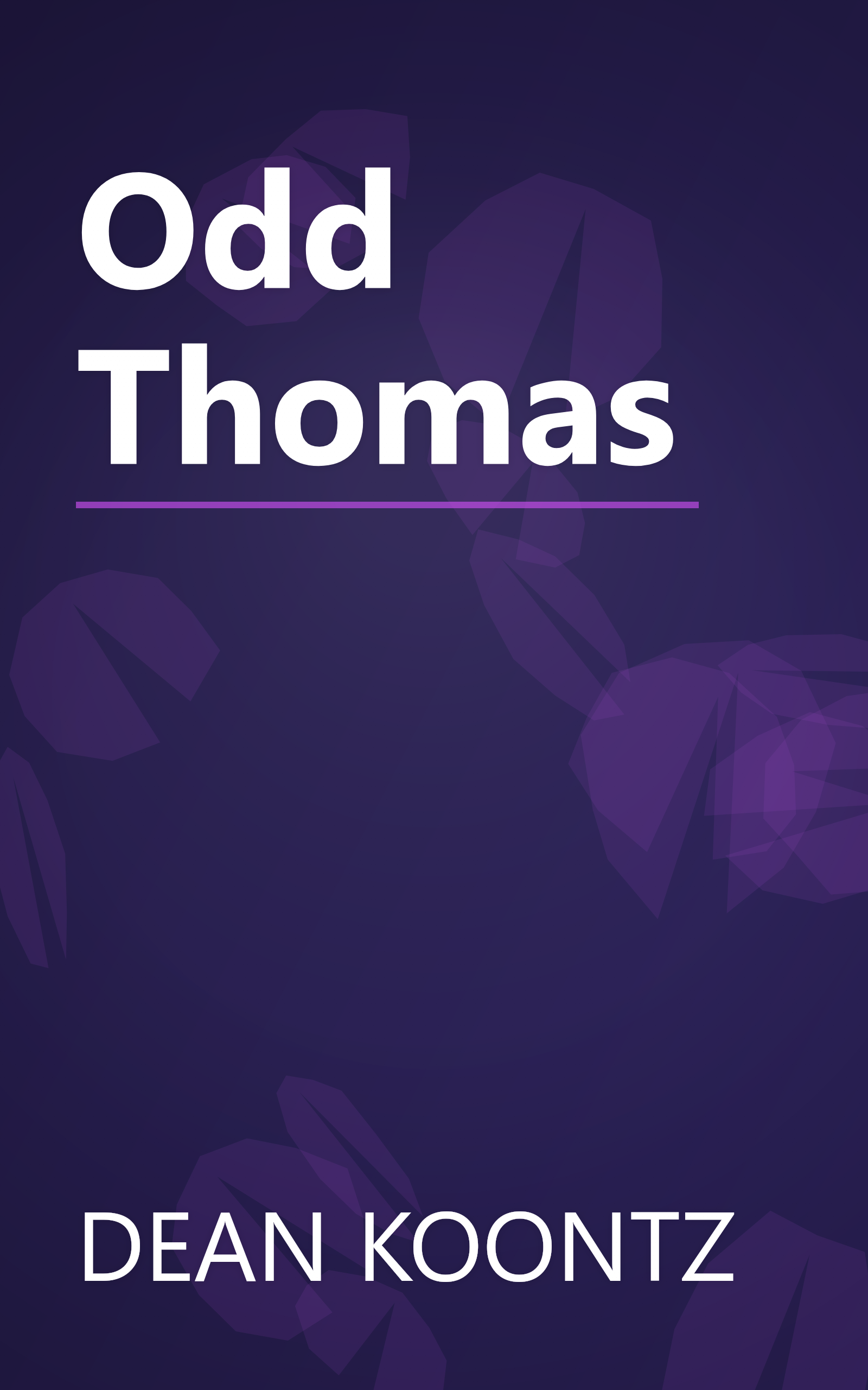 Odd Thomas book cover