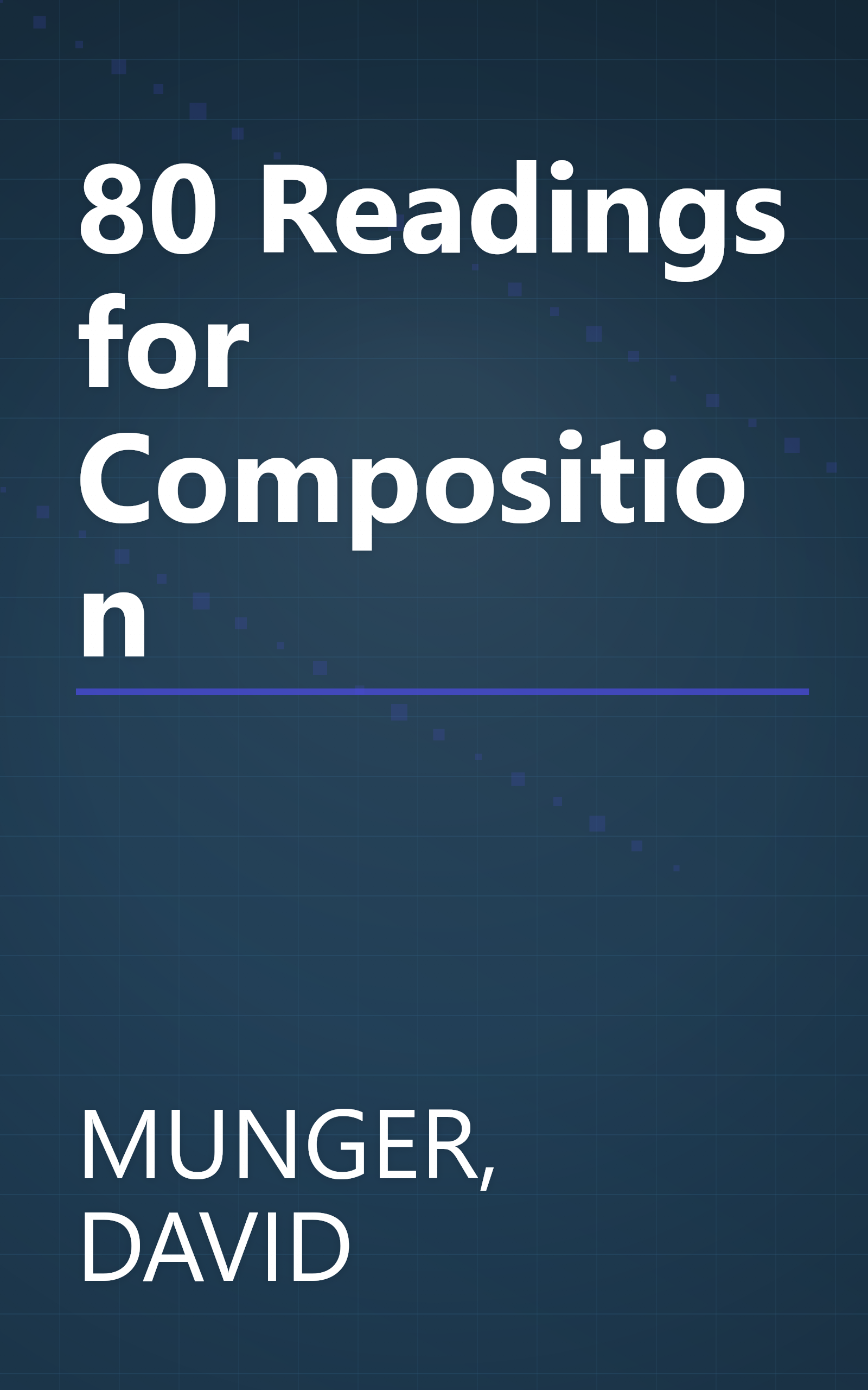 80 Readings for Composition book cover